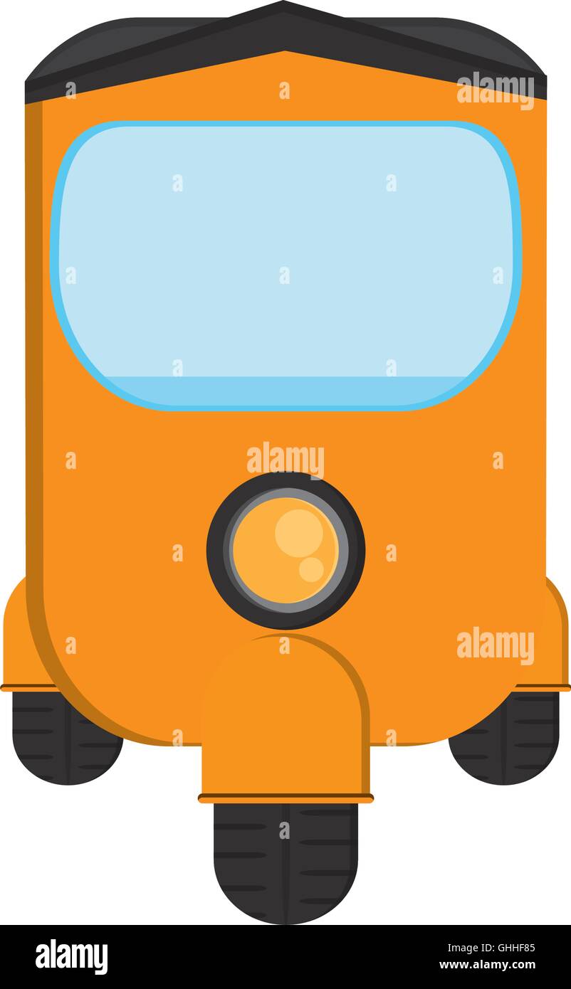 rickshaw or tuk tuk frontview icon Stock Vector Image & Art - Alamy