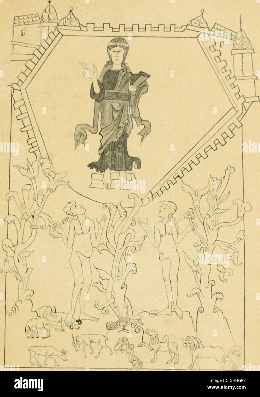 This 1896 comparative study analyzes the literary works of Caedmon ...