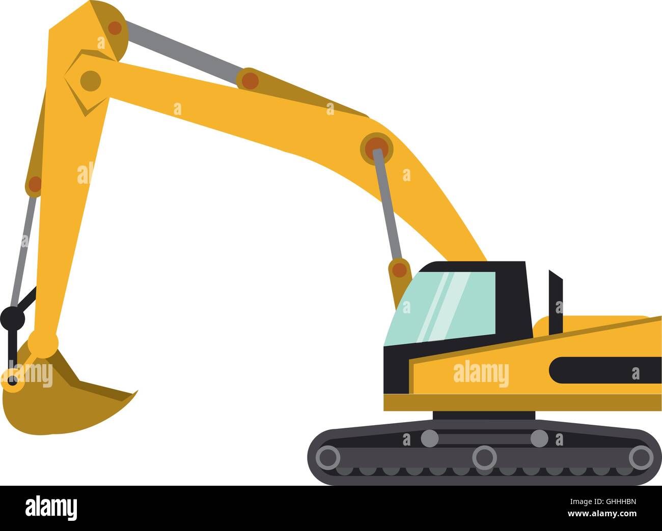 industrial backhoe icon Stock Vector Image & Art - Alamy