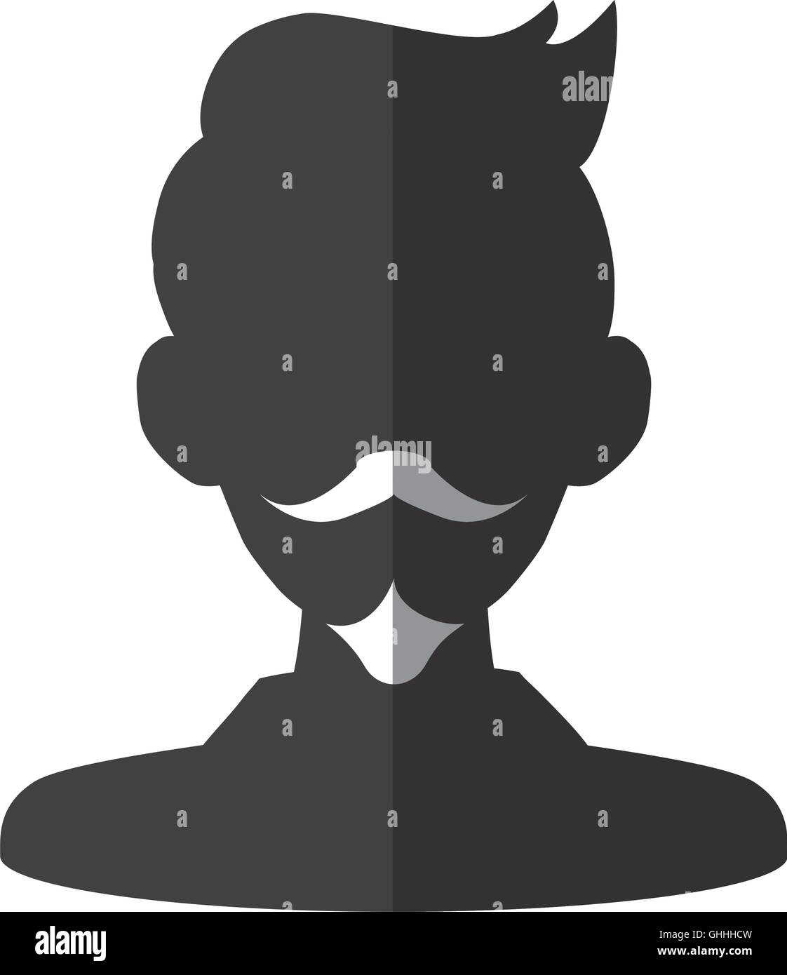 Male head icon. Man head design. Vector graphic Stock Vector Image ...