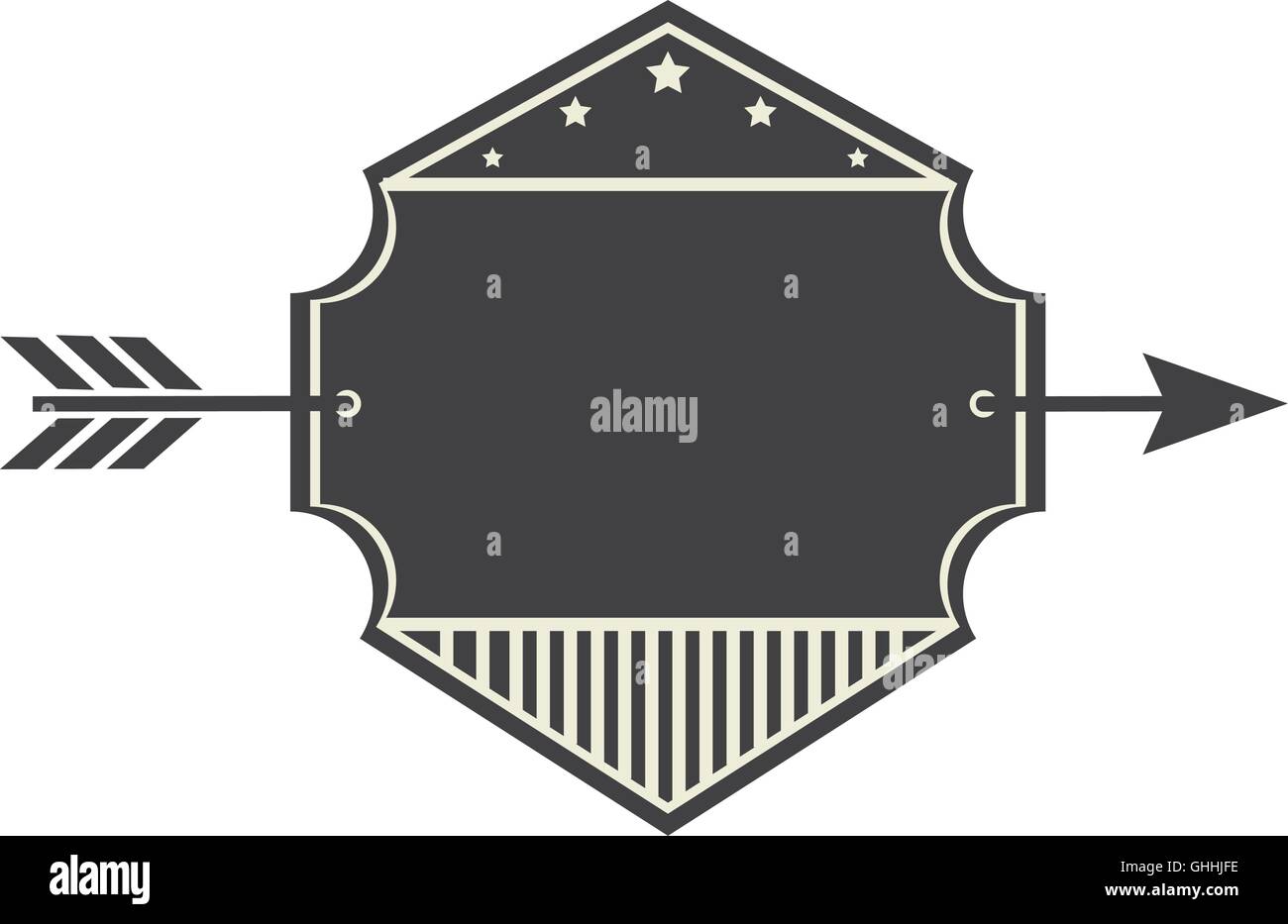 badge vintage shield icon vector illustration Stock Vector Image & Art ...