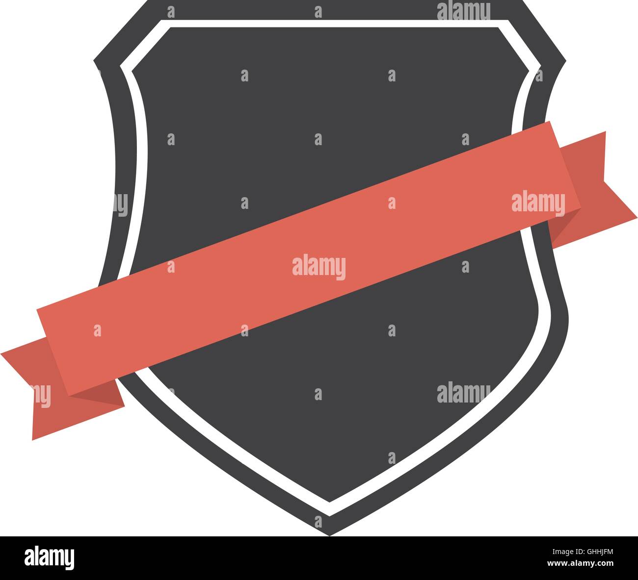 badge ribbon shield icon vector illustration Stock Vector Image & Art ...