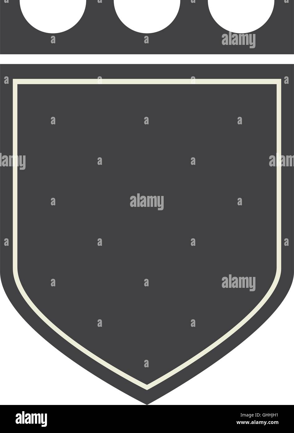 badge vintage shield icon vector illustration Stock Vector Image & Art ...