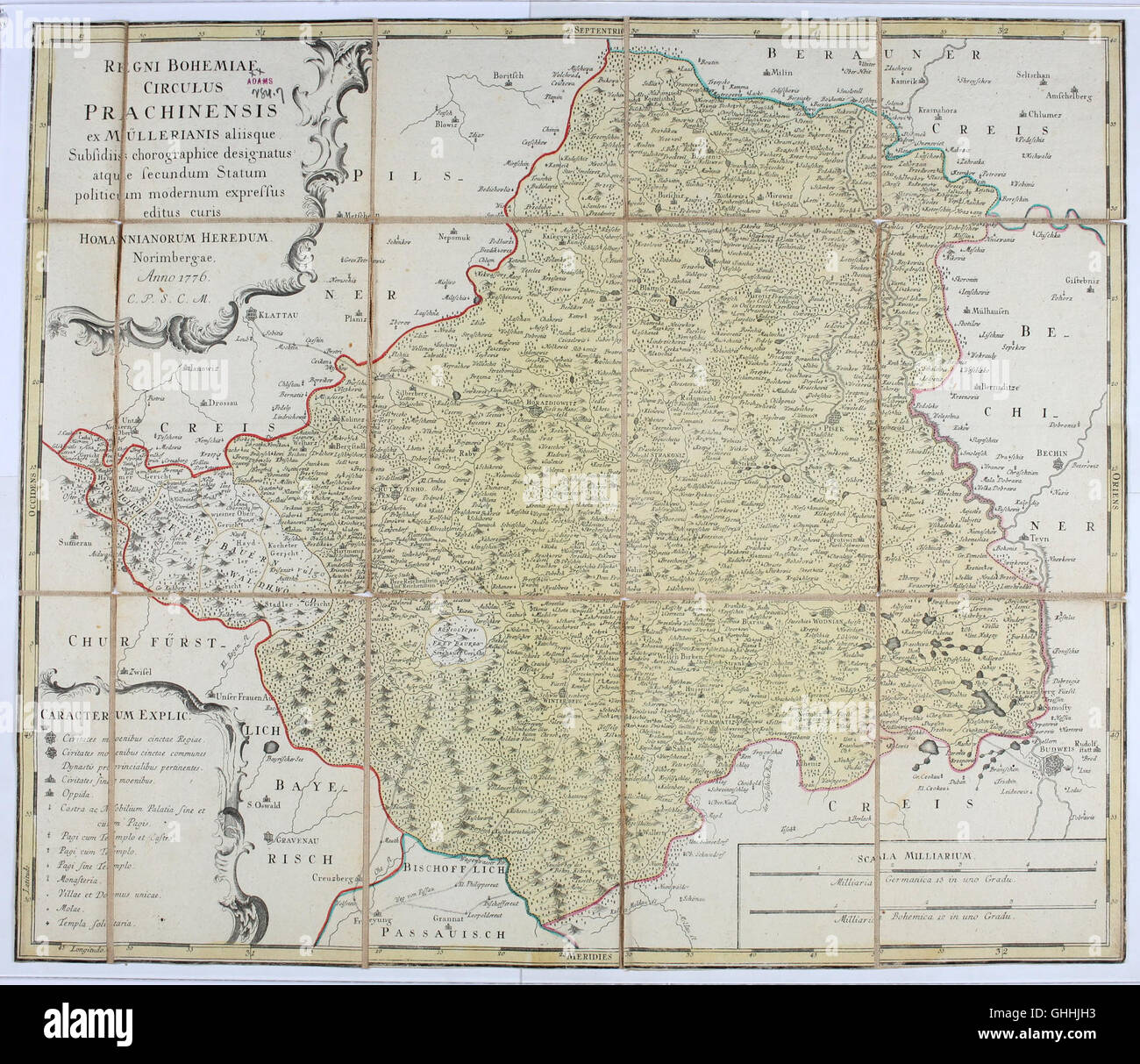 Map of the kingdom of bohemia hi-res stock photography and images - Alamy