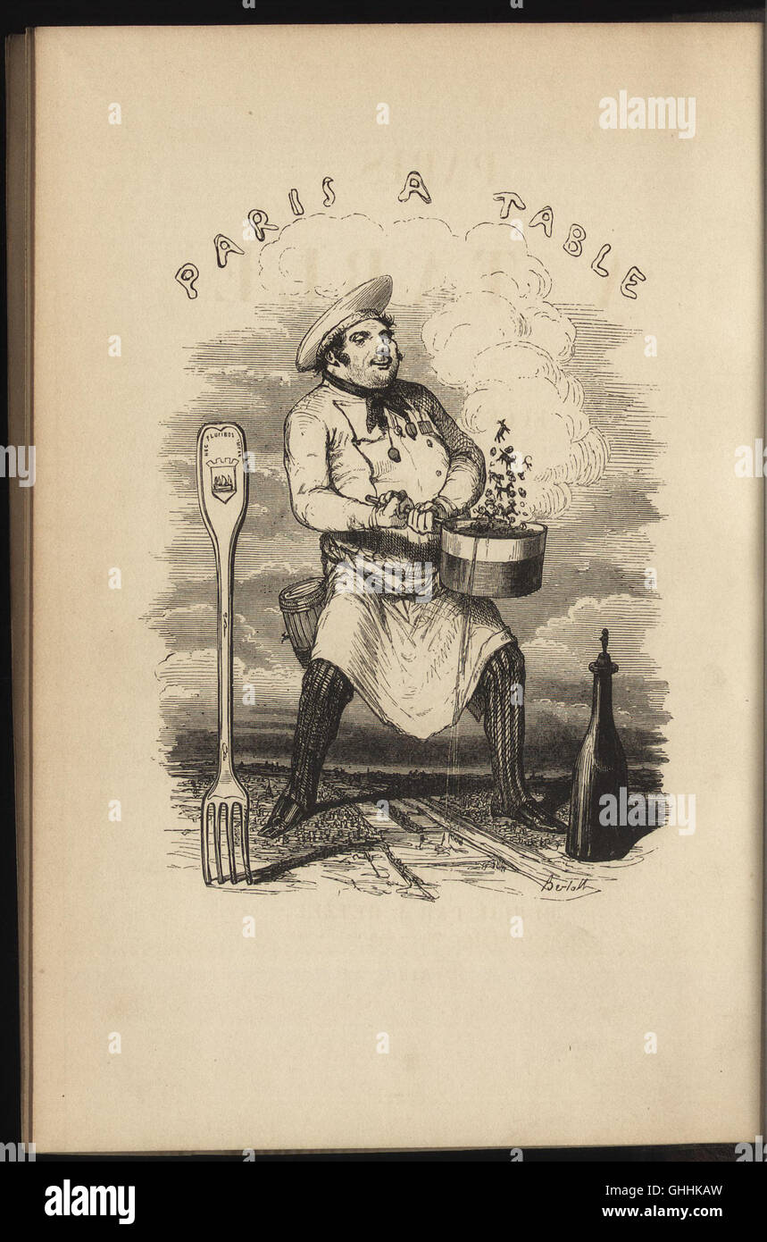 Paris à table (1846 Stock Photo - Alamy