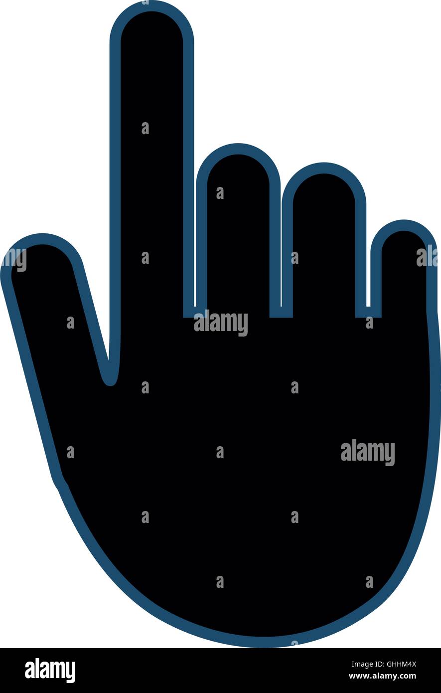 hand pointer icon Stock Vector Image & Art - Alamy