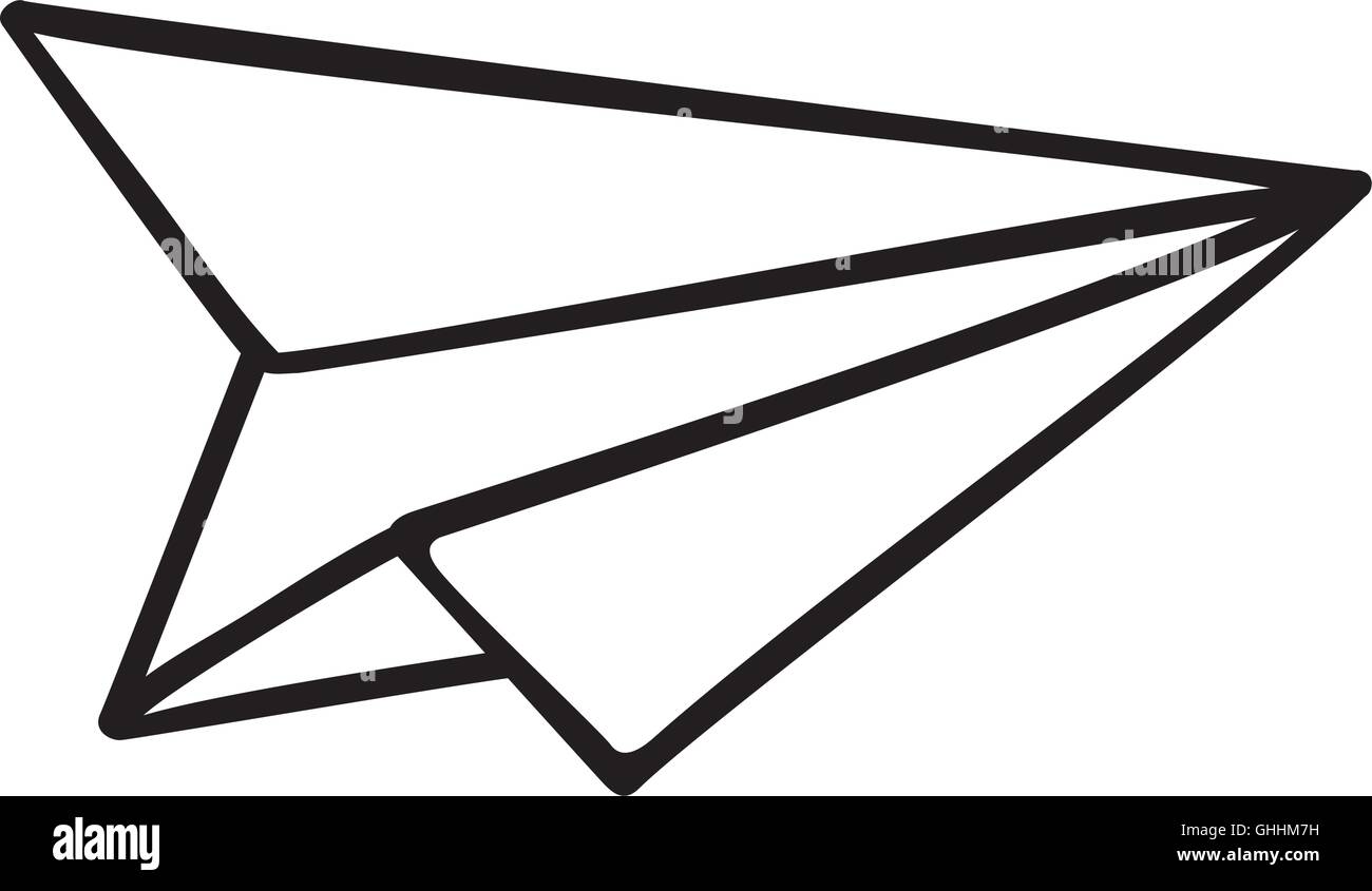 paper plane flying icon vector illustration Stock Vector Image & Art ...