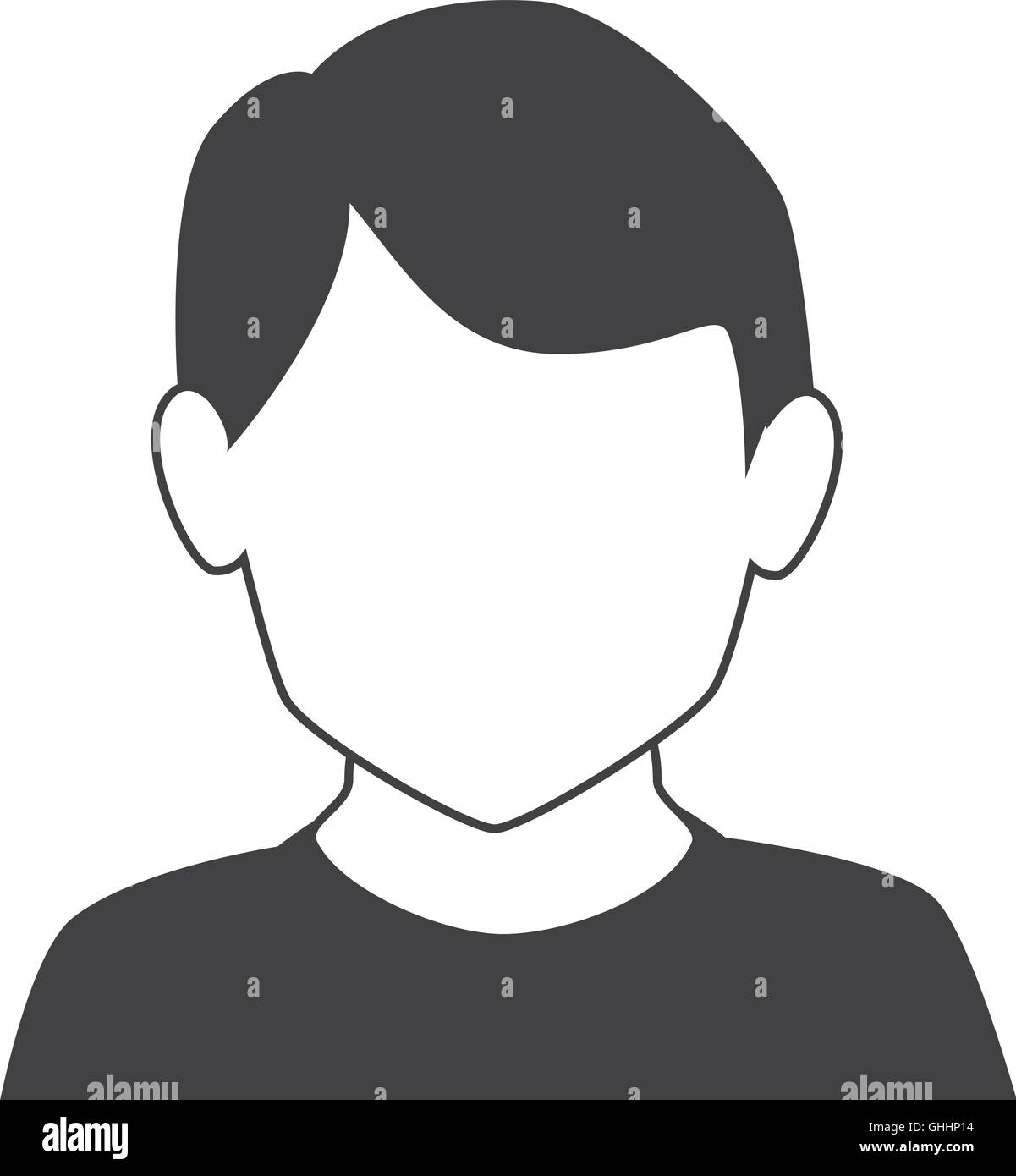 male profile face icon vector illustration Stock Vector Image & Art - Alamy