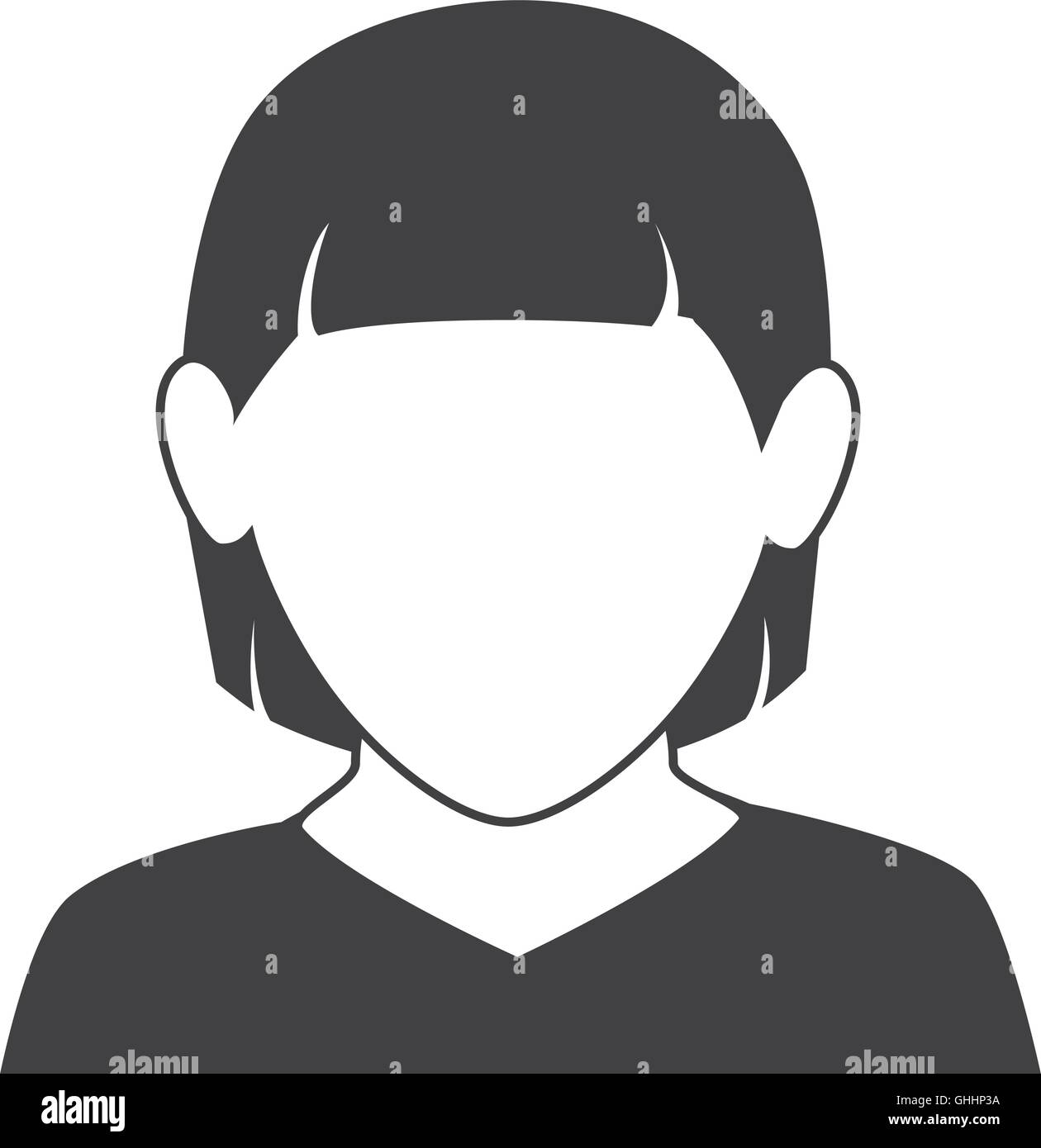 woman profile face icon vector illustration Stock Vector Image & Art ...