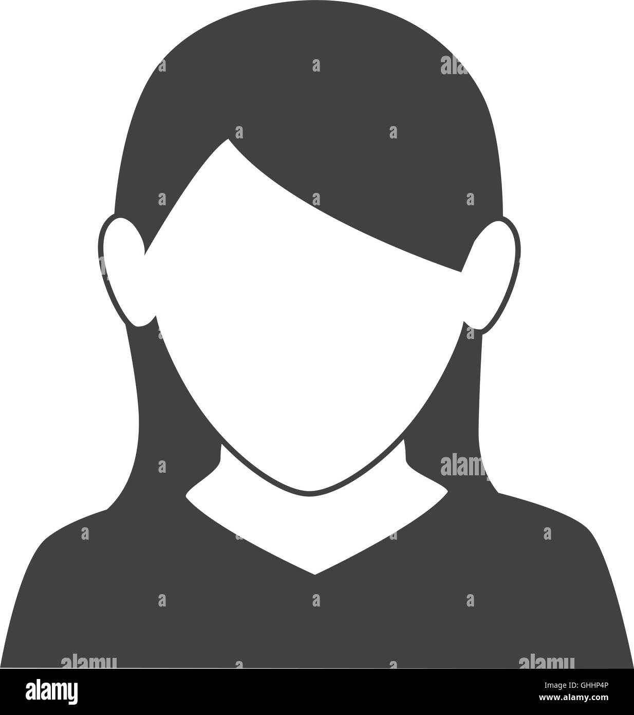 woman profile face icon vector illustration Stock Vector Image & Art ...