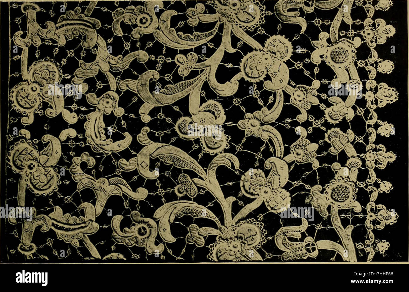 This 1902 book traces the history of lace, exploring its origins ...