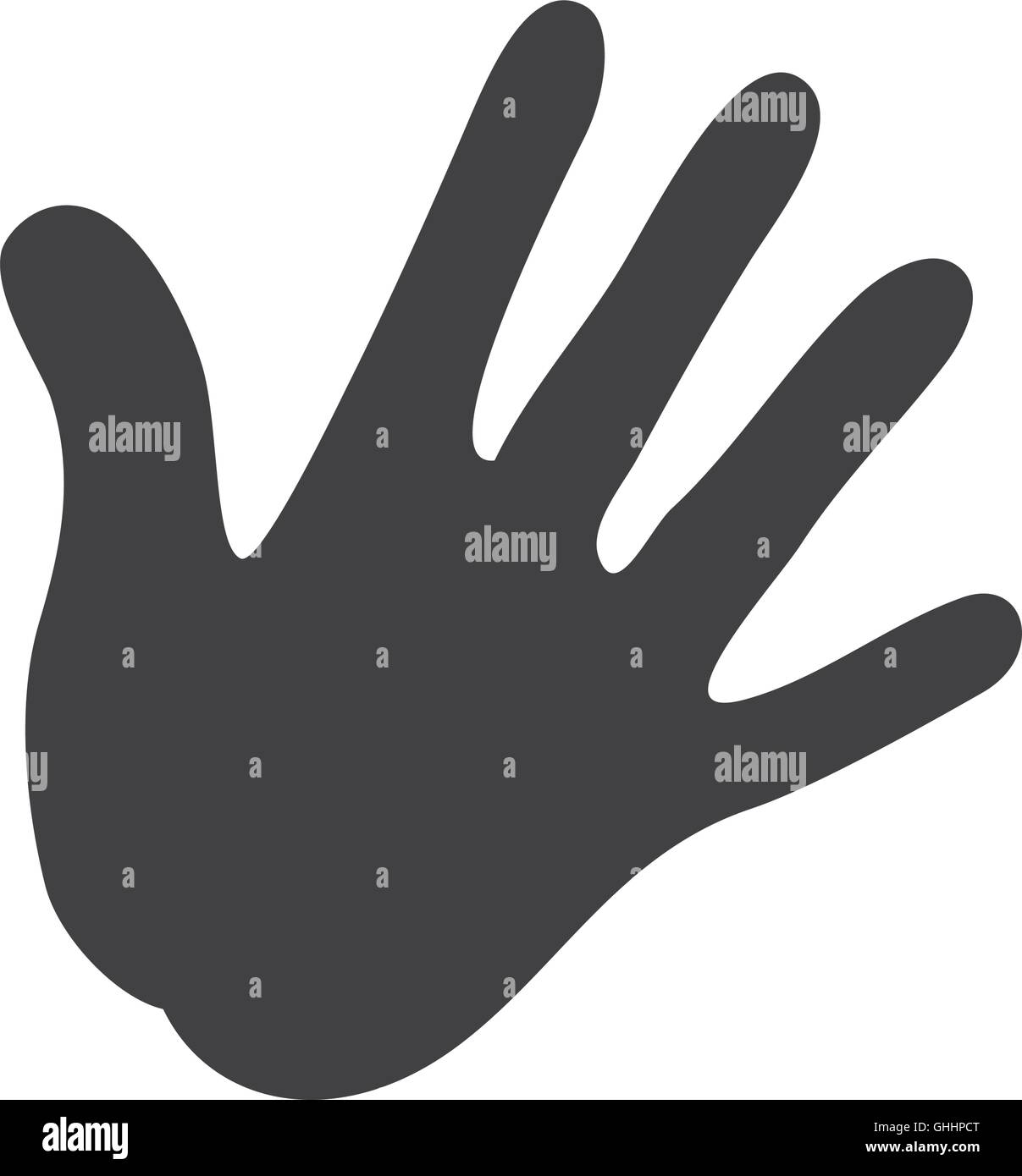human hand palm icon vector illustration Stock Vector Image & Art - Alamy