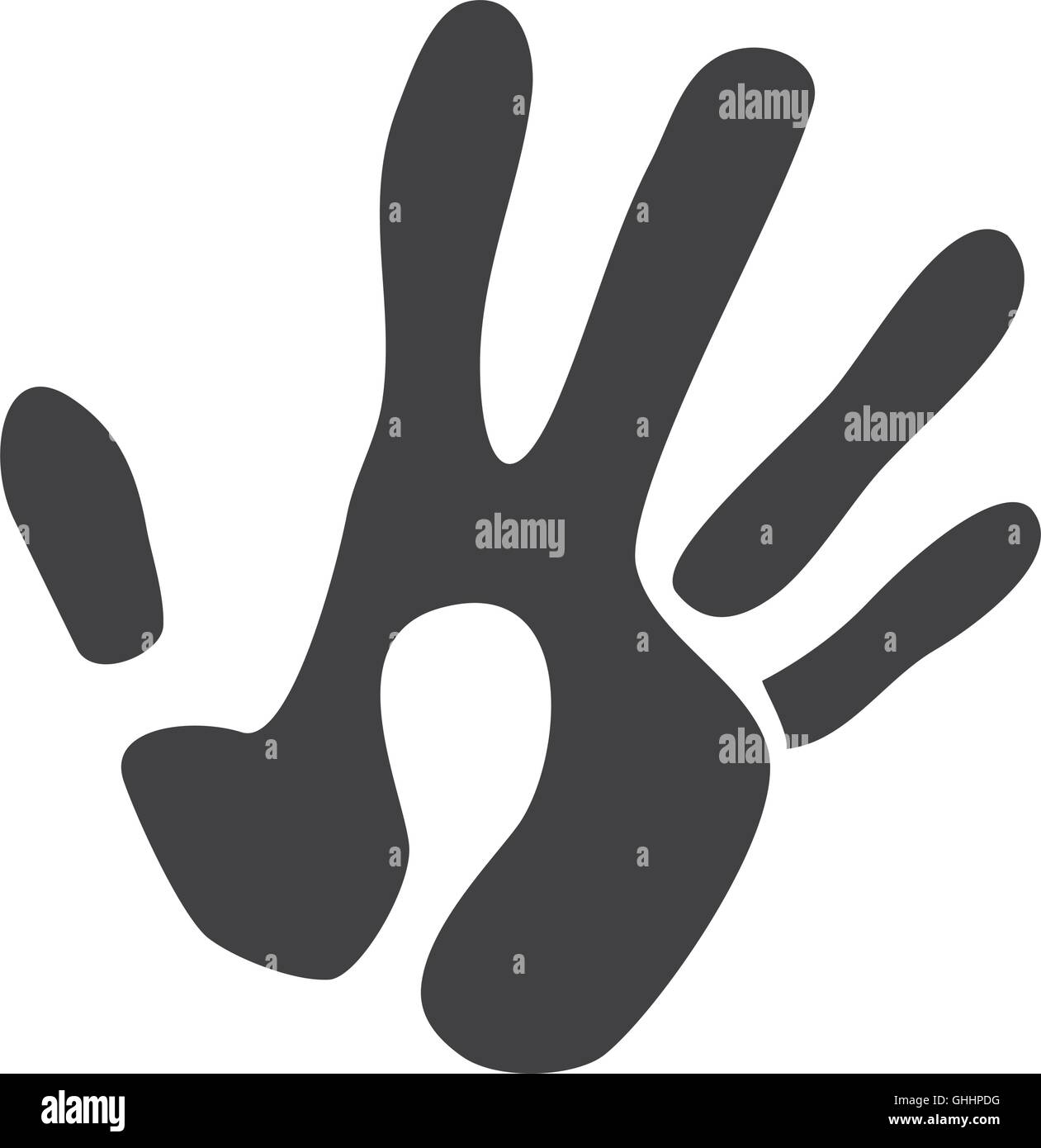 human hand palm icon vector illustration Stock Vector Image & Art - Alamy