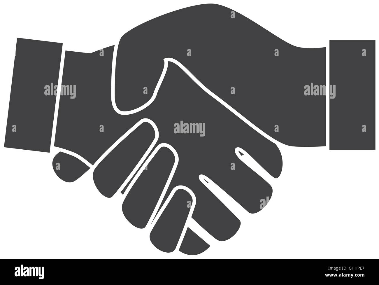 handshake deal business icon vector illustration Stock Vector Image ...