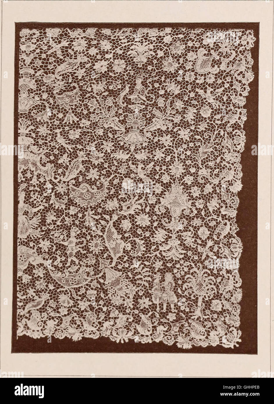 A 1900 book detailing the history and development of hand-made lace ...