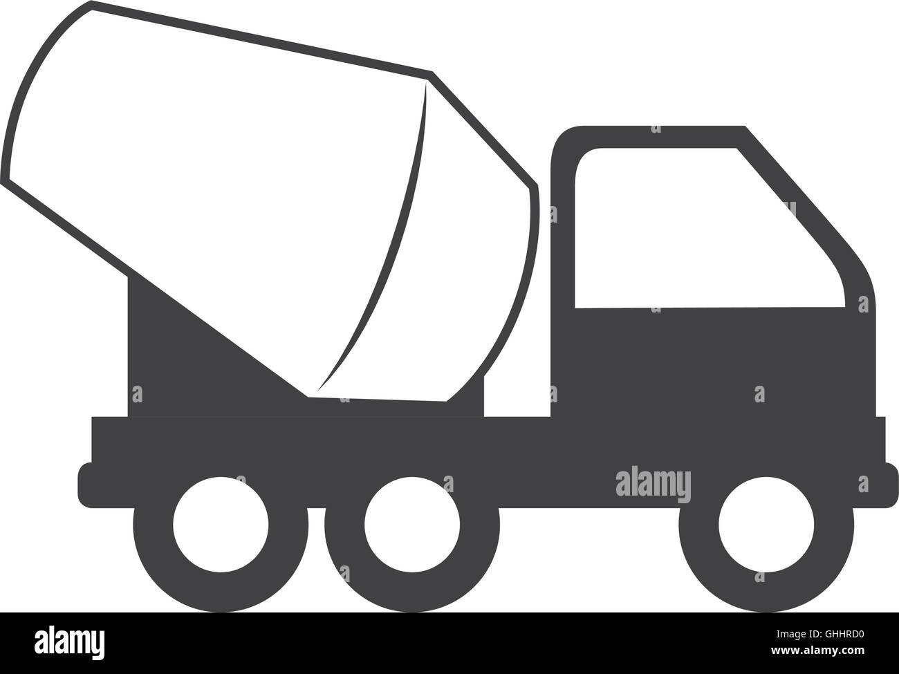 concrete mixer truck cement icon vector graphic Stock Vector Image ...
