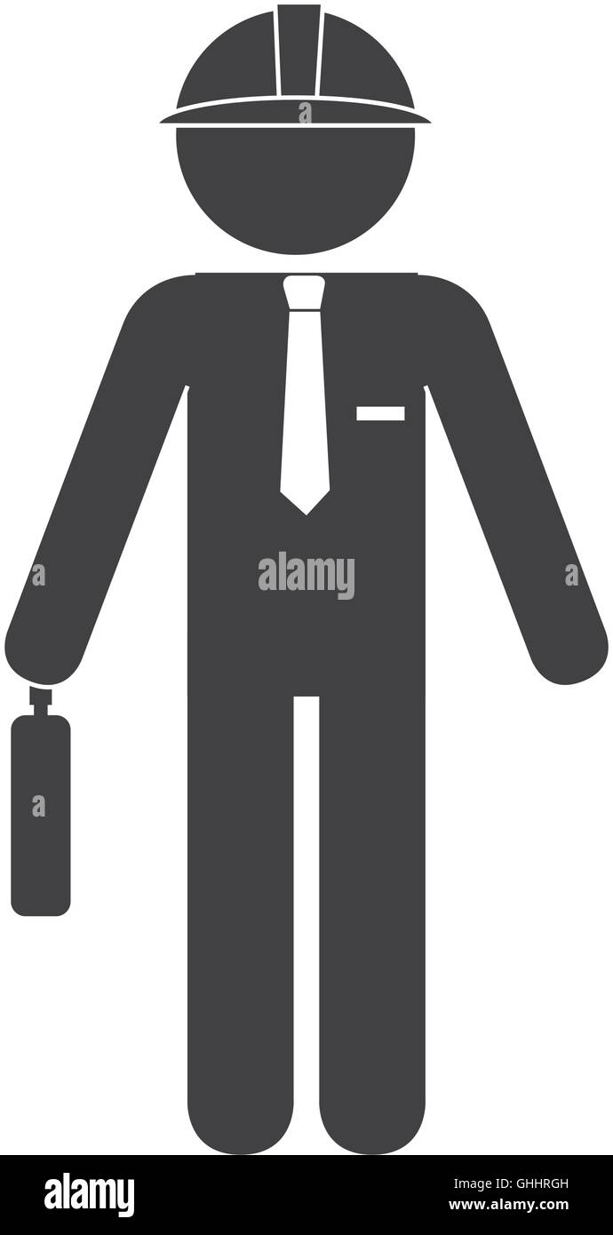 engineer architect construction icon vector graphic Stock Vector Image ...