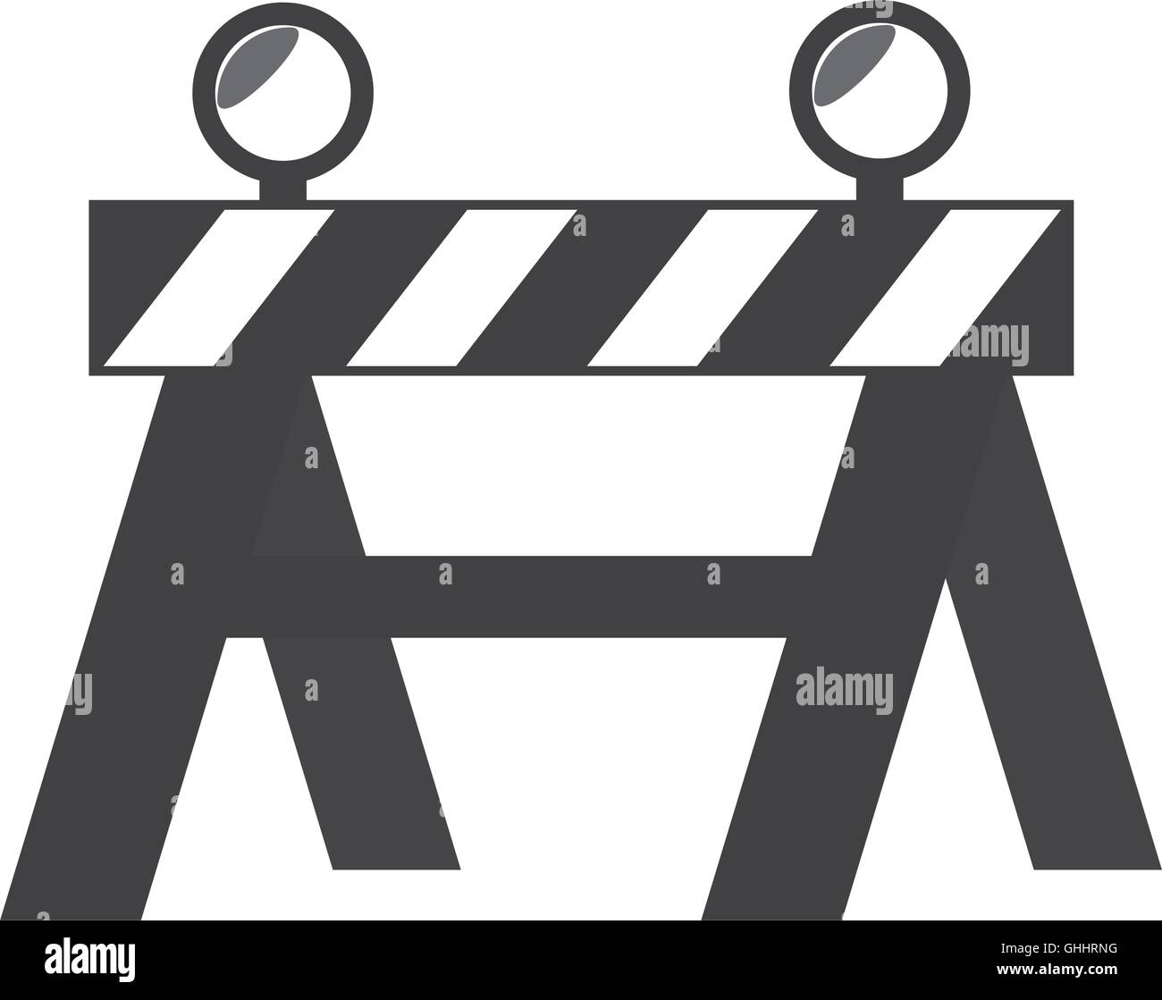 construction barricade barrier vector graphic Stock Vector Image & Art ...