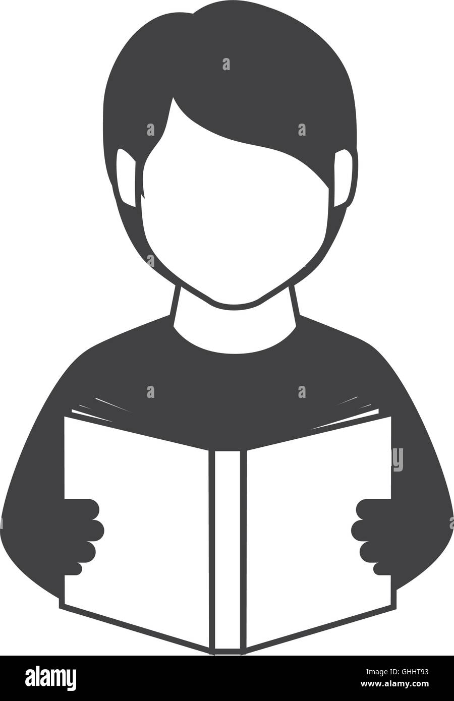 book reading person man education icon vector graphic Stock Vector ...