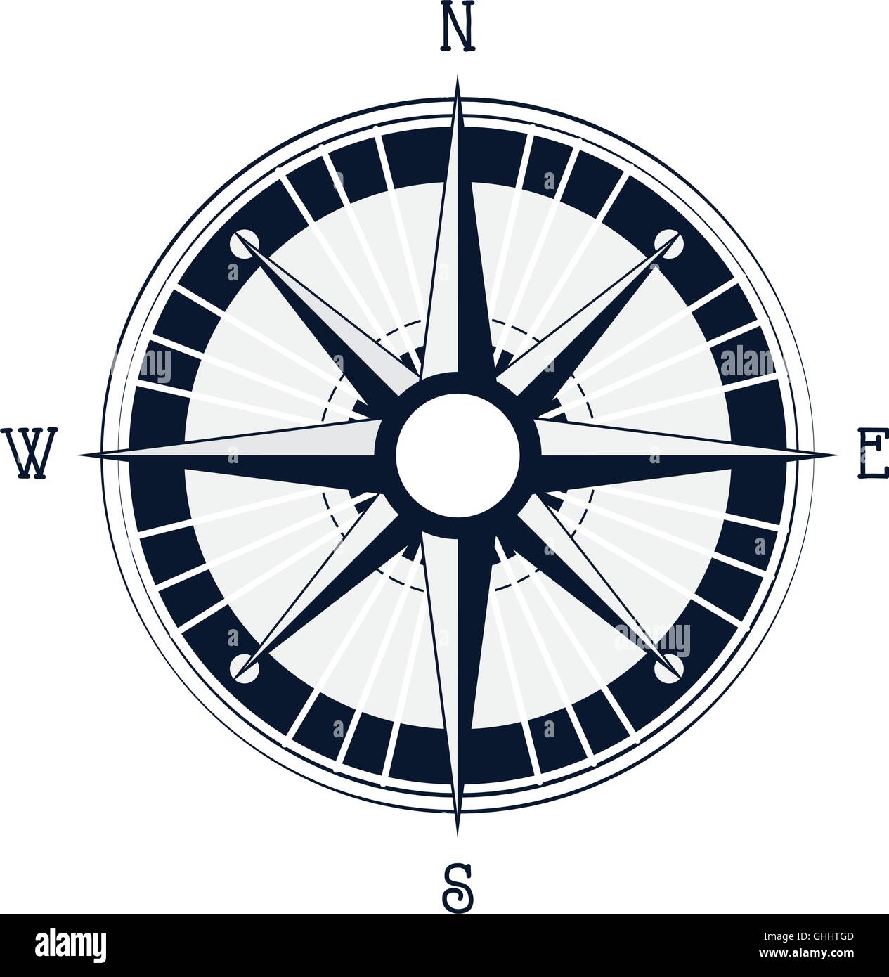 navigation compass icon Stock Vector Image & Art - Alamy