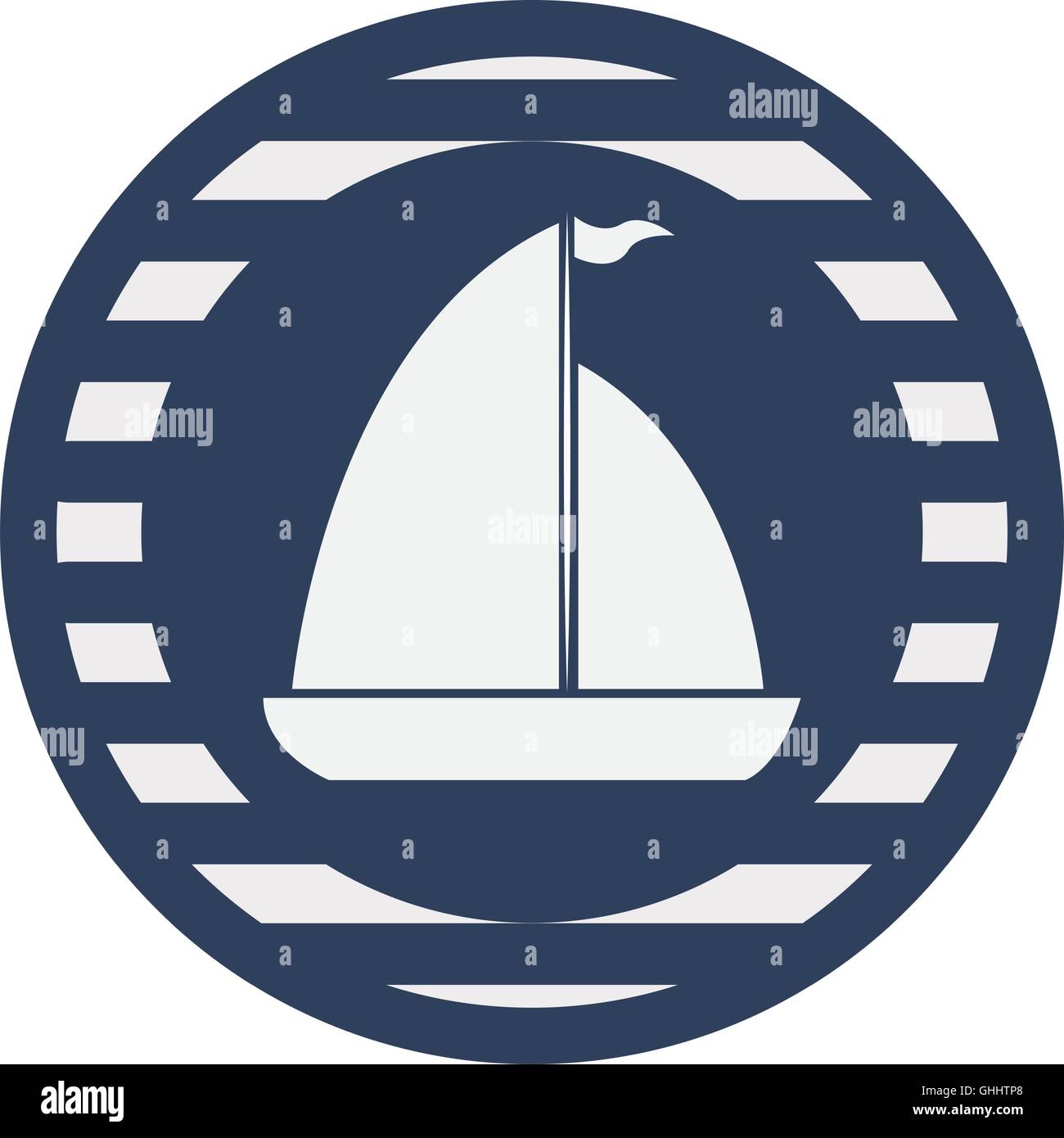 Boat storm painting Stock Vector Images - Alamy