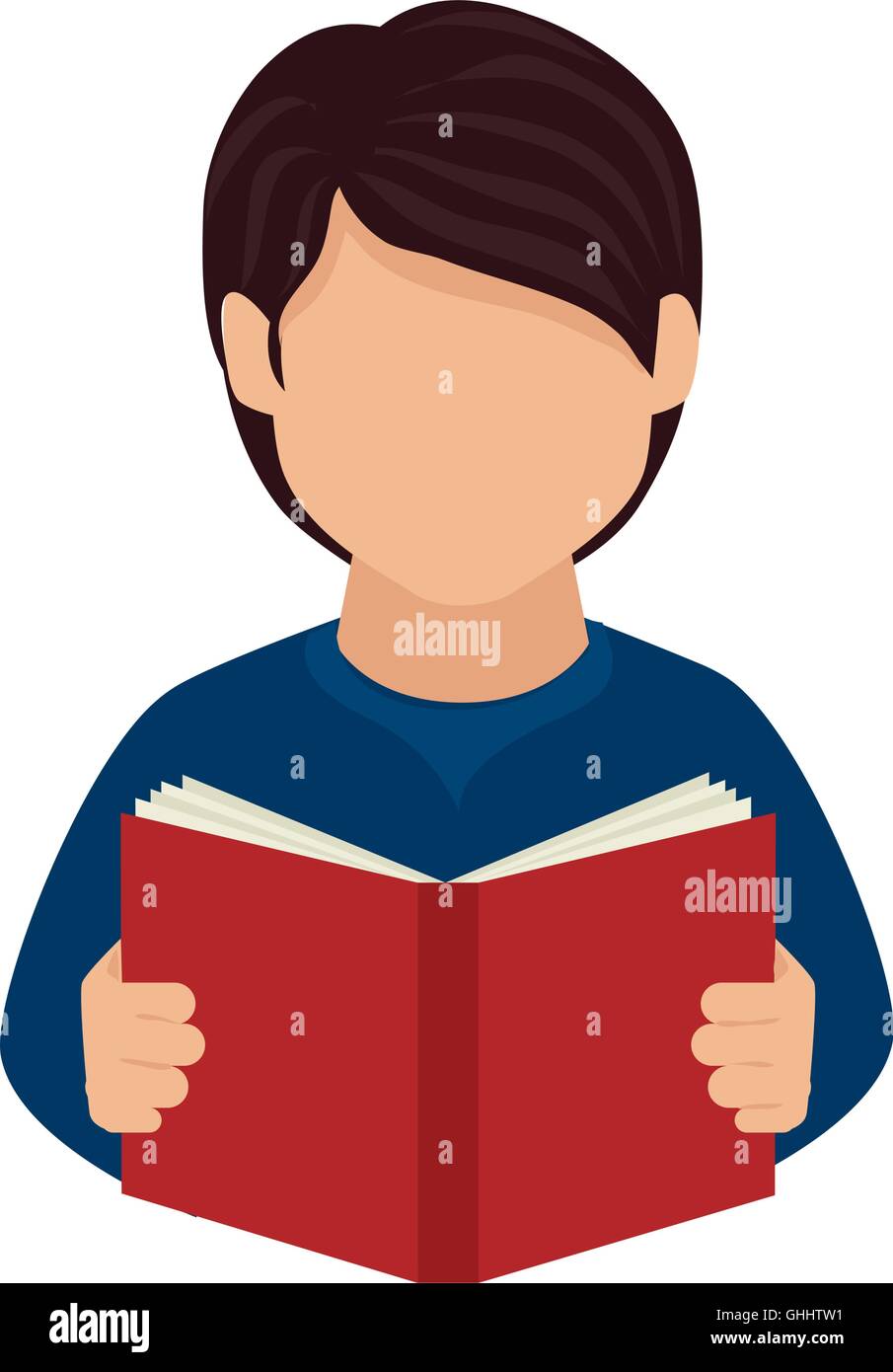 book reading person man education icon vector graphic Stock Vector ...