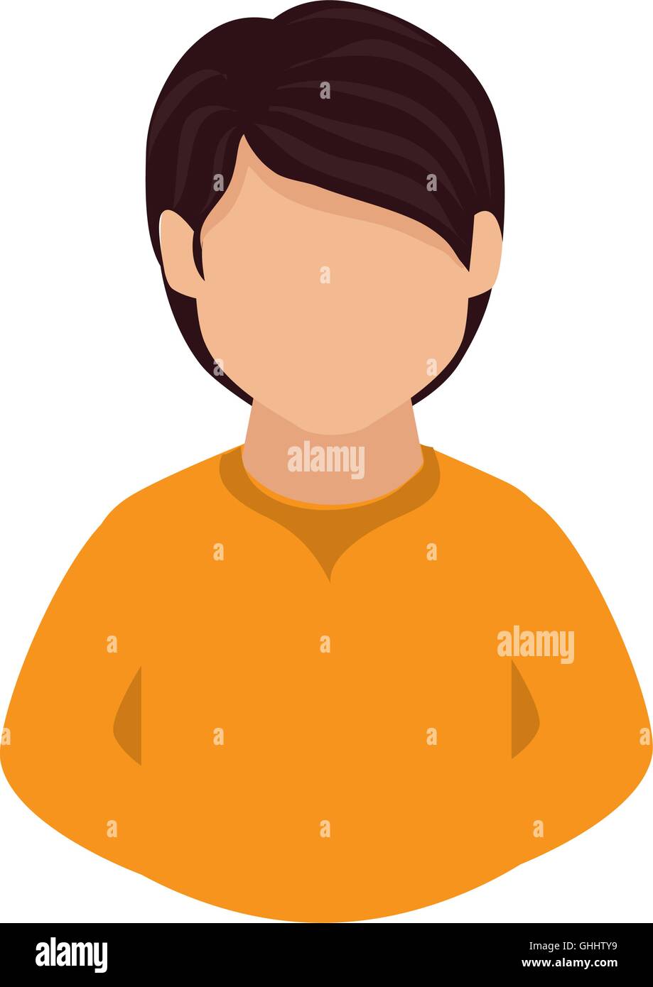 Head and shoulders silhouette male Stock Vector Images - Alamy