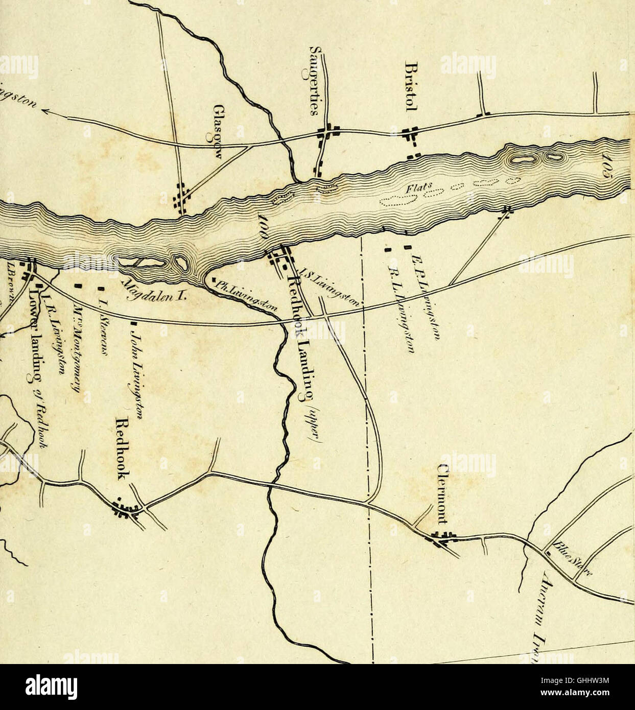 Map of new york 1824 hi-res stock photography and images - Alamy