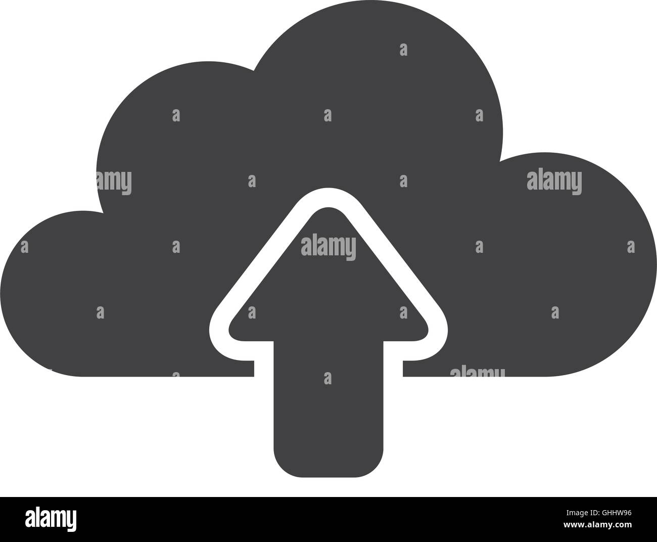 cloud files uploading data technology electronic icon vector gra Stock Vector Image & Art - Alamy