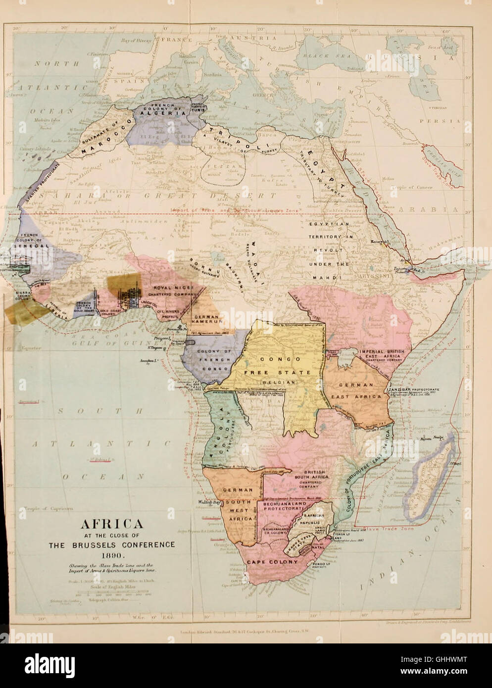 Map Partition Of Africa High Resolution Stock Photography and Images ...