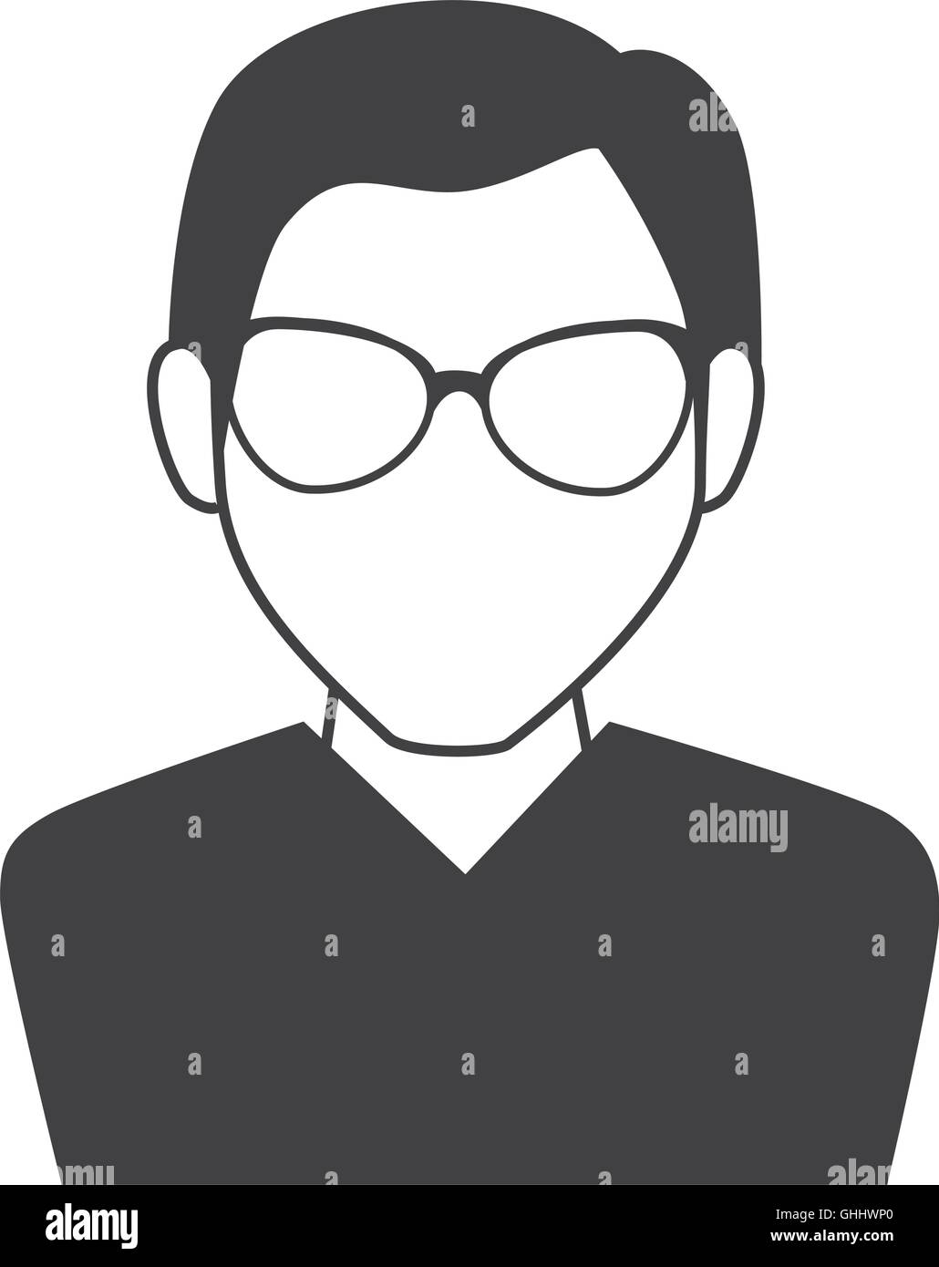 man guy boy person glasses face head icon vector graphic Stock Vector ...