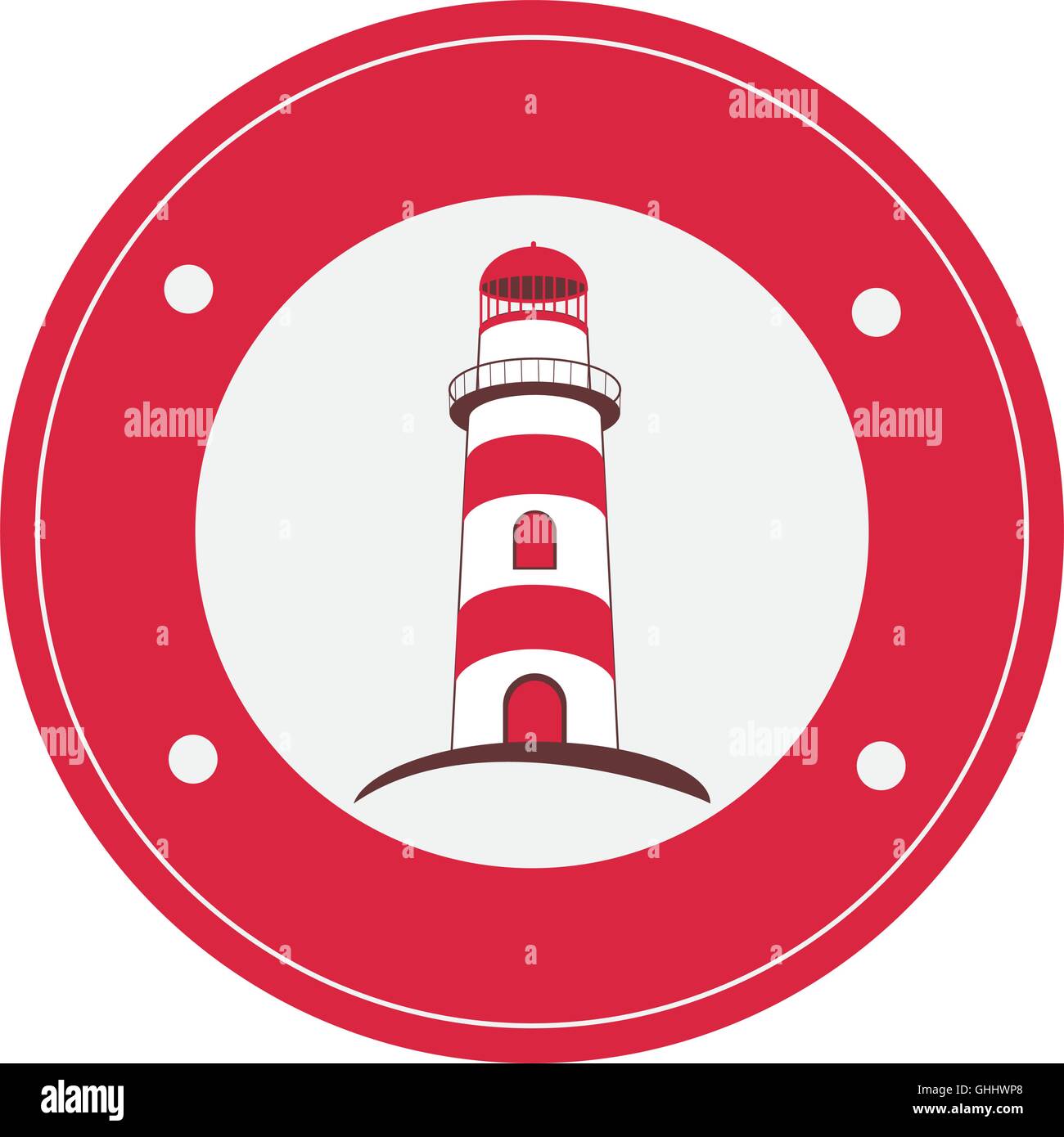 striped Lighthouse icon Stock Vector Image & Art - Alamy