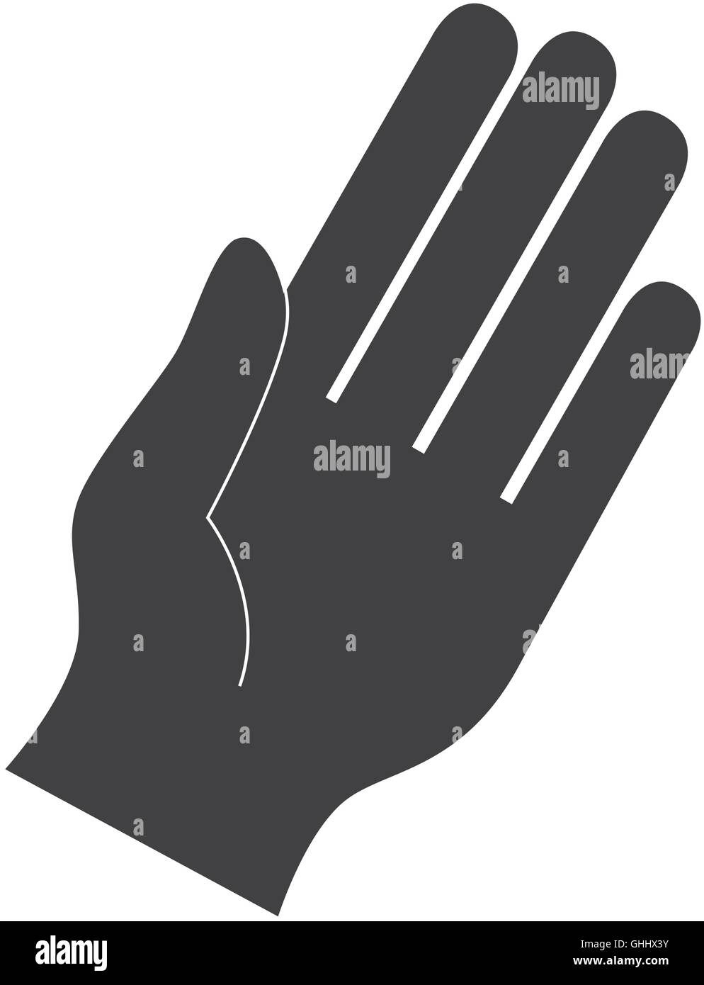 hand fingers palm direction gesture icon vector graphic Stock Vector ...