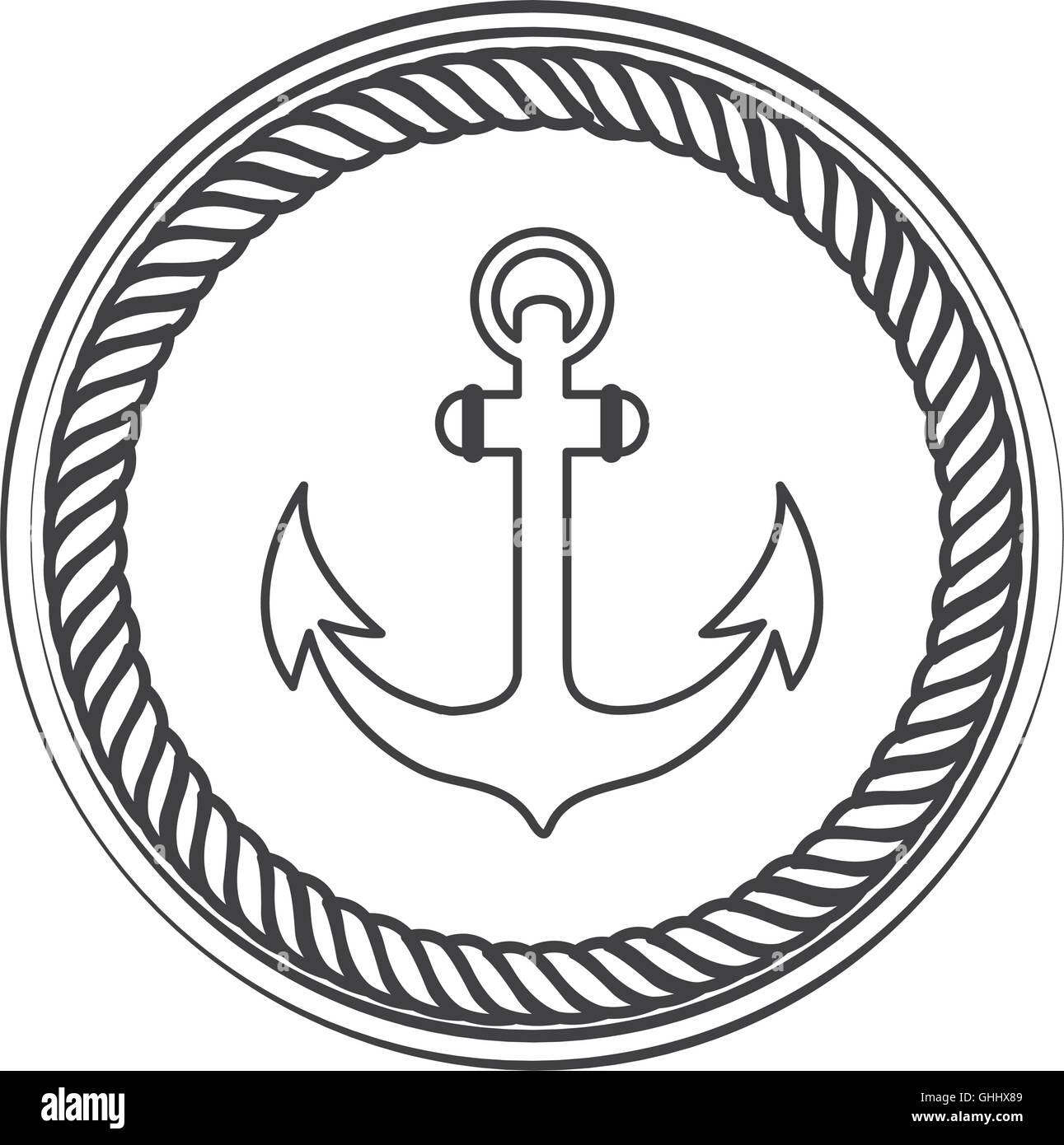 classic anchor emblem icon Stock Vector Image & Art - Alamy