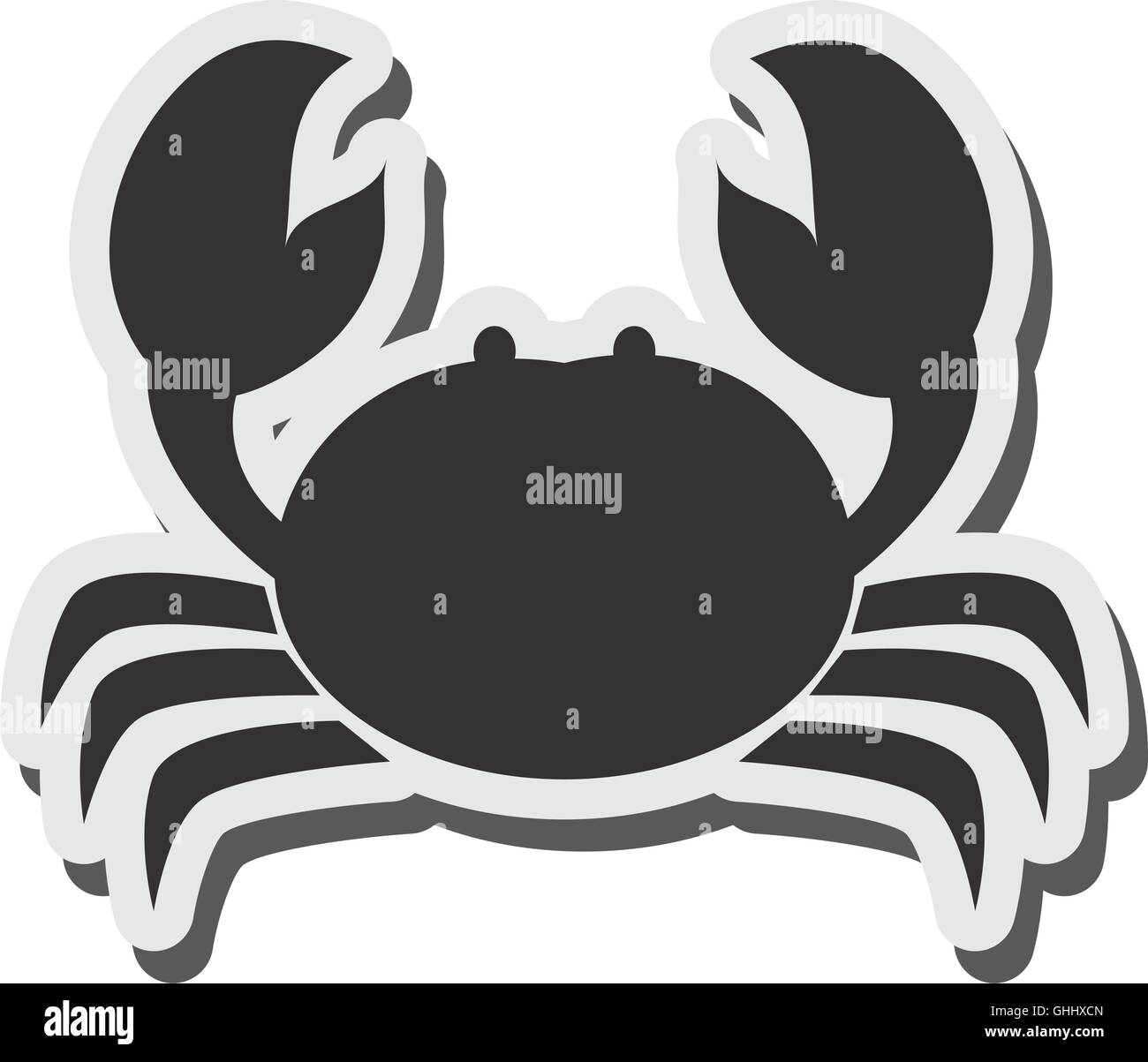 cartoon crab icon Stock Vector Image & Art - Alamy