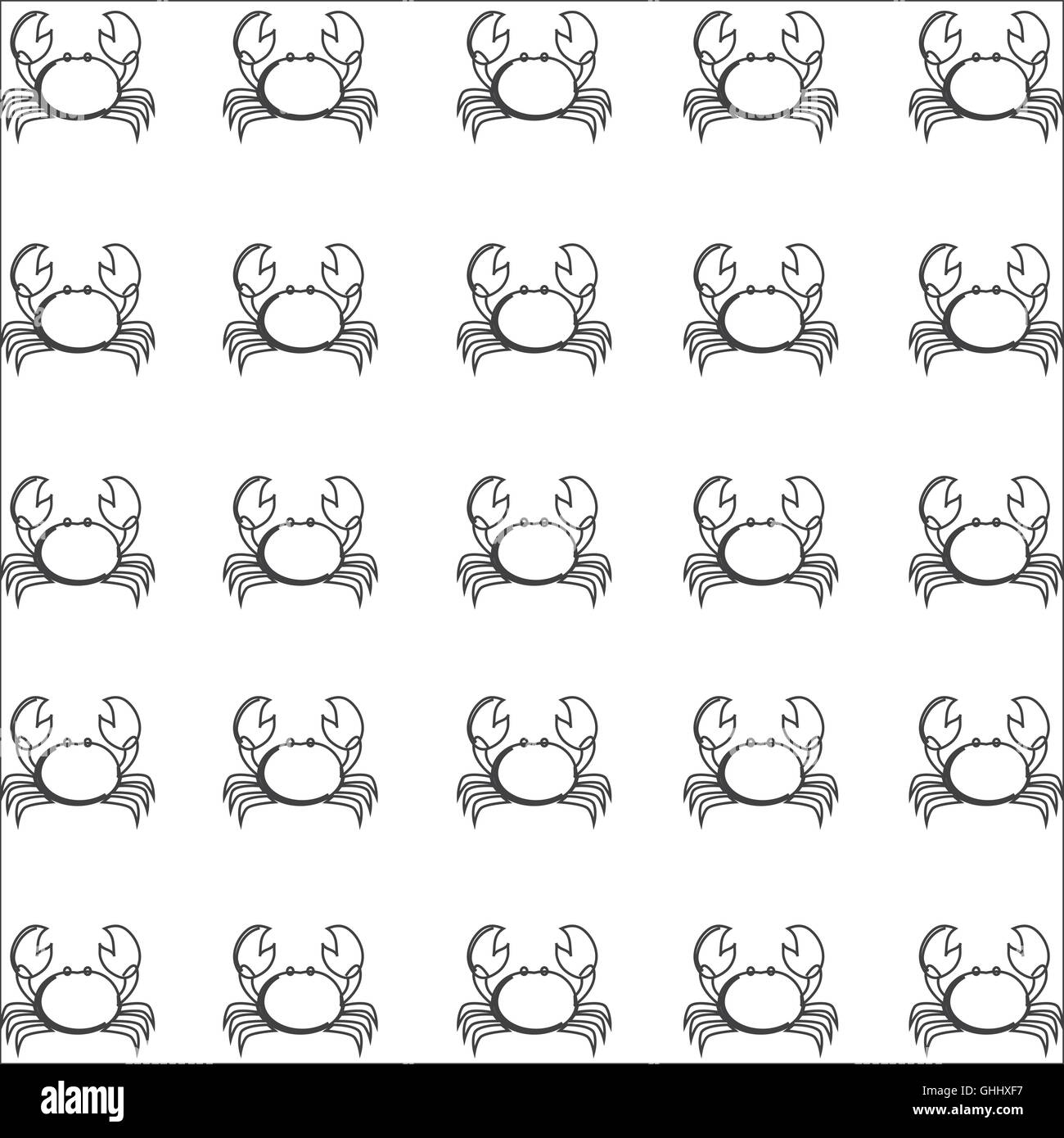 cartoon crab pattern icon Stock Vector Image & Art - Alamy