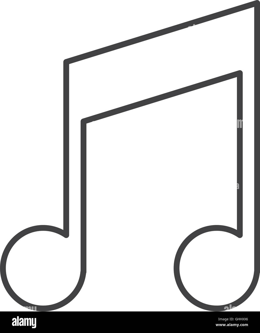 music note icon Stock Vector Image & Art - Alamy