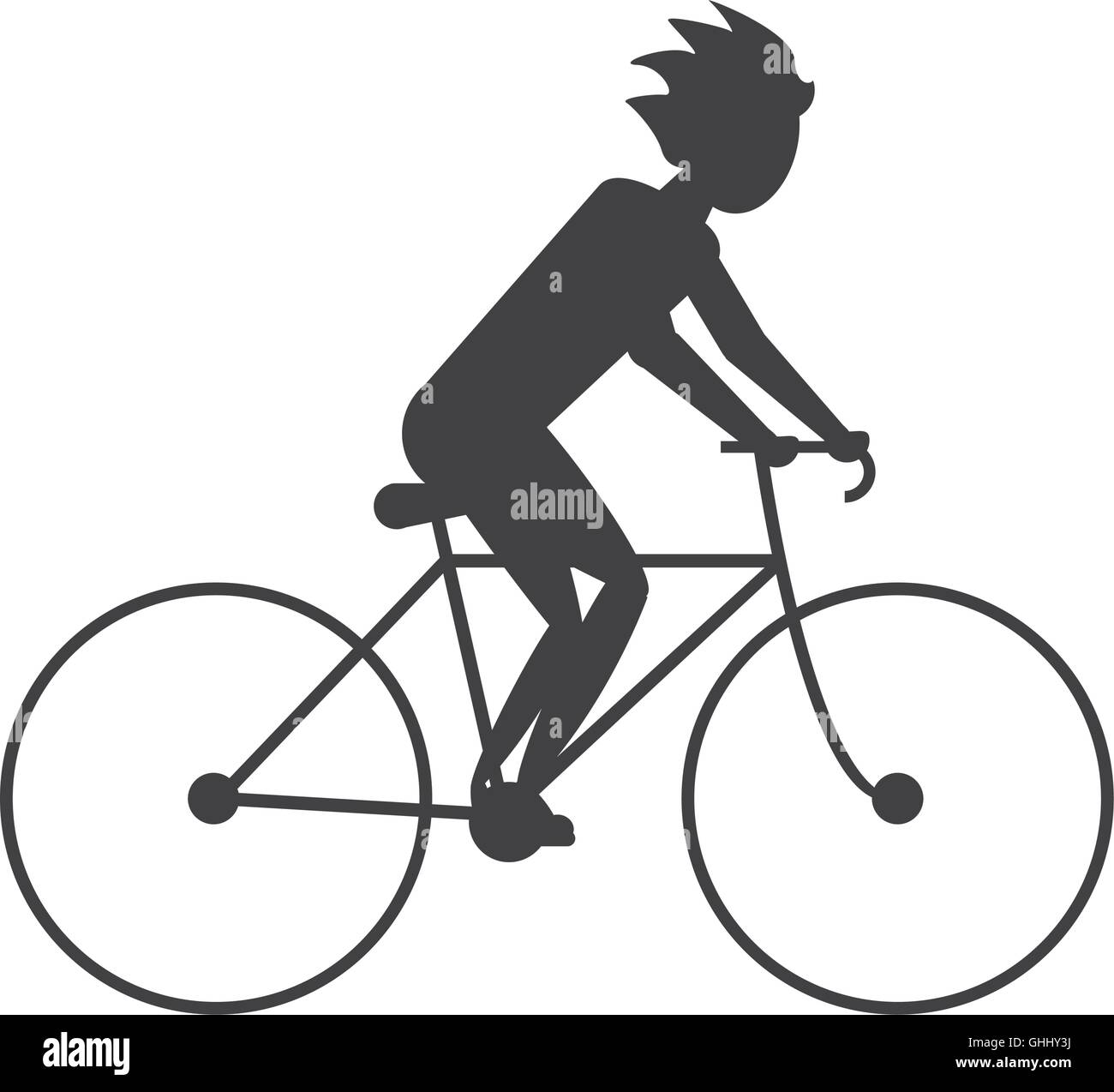 person riding bike icon Stock Vector Image & Art - Alamy
