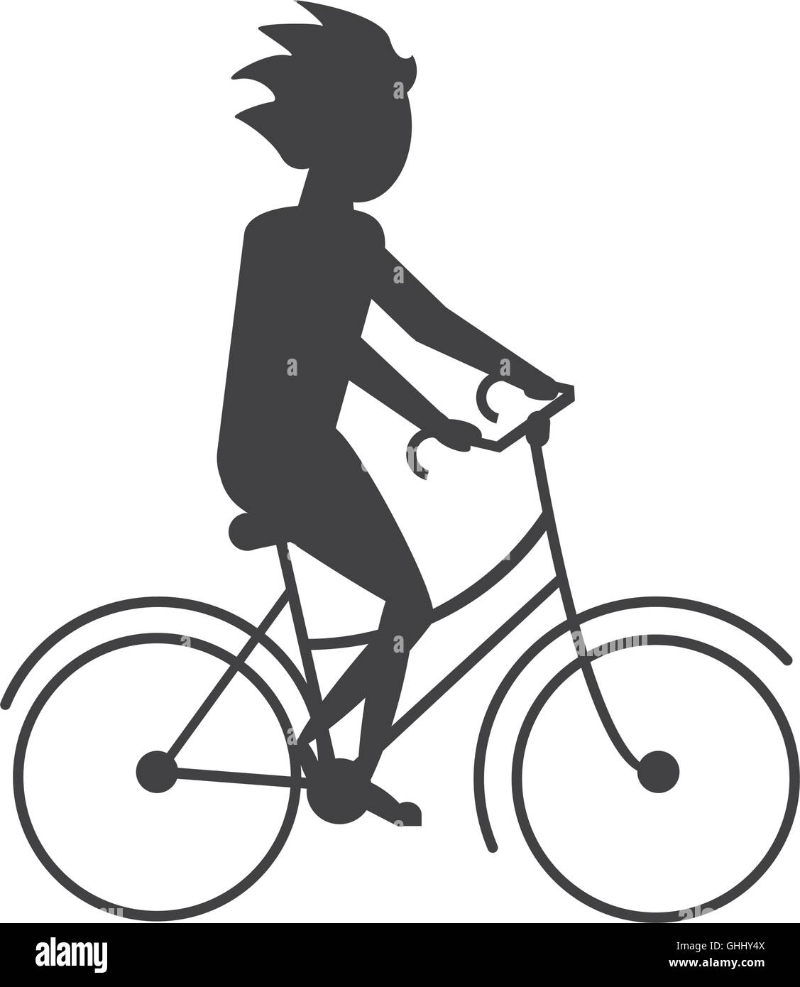 person riding bike icon Stock Vector Image & Art - Alamy