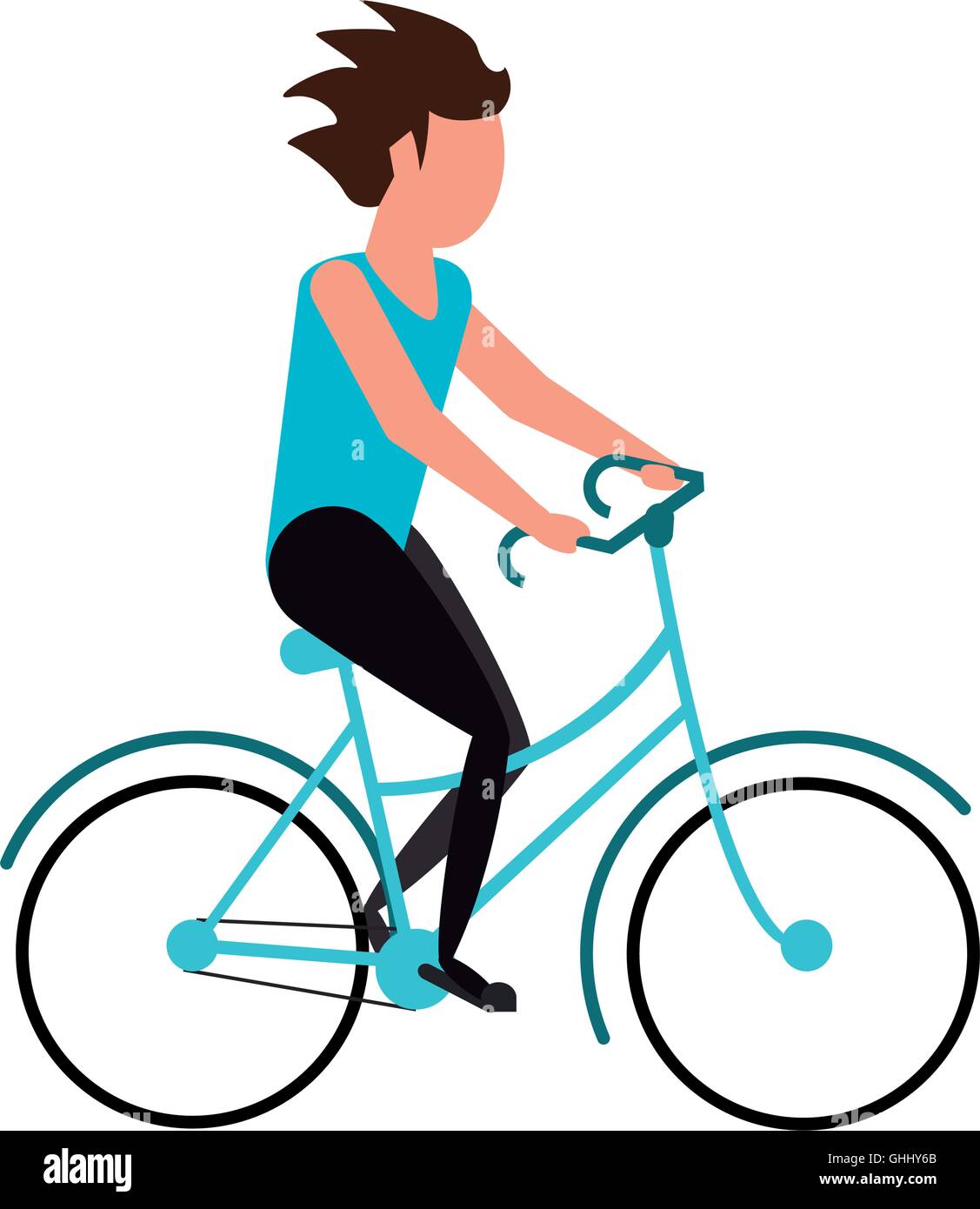 person riding bike icon Stock Vector Image & Art - Alamy