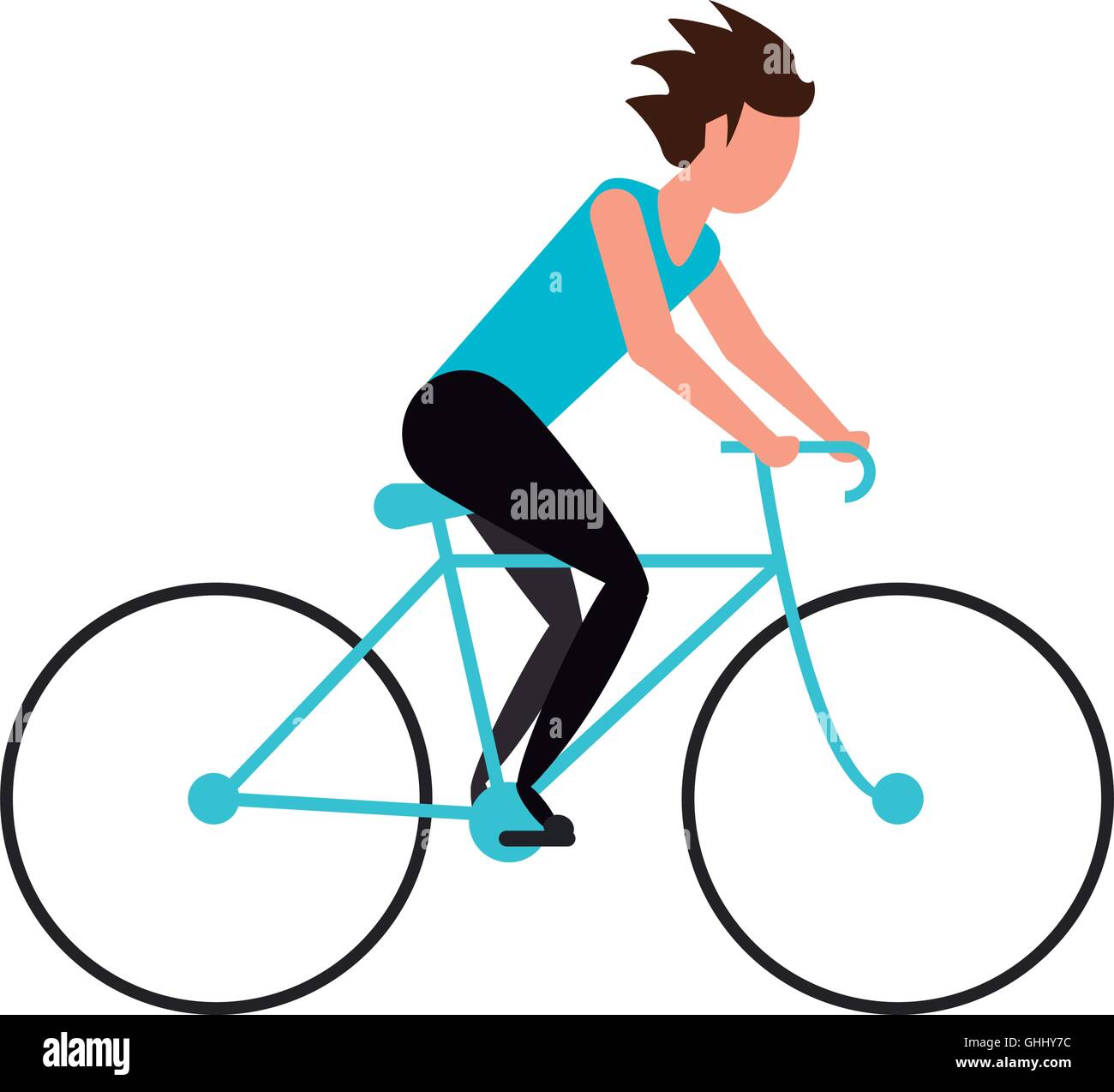 person riding bike icon Stock Vector Image & Art - Alamy