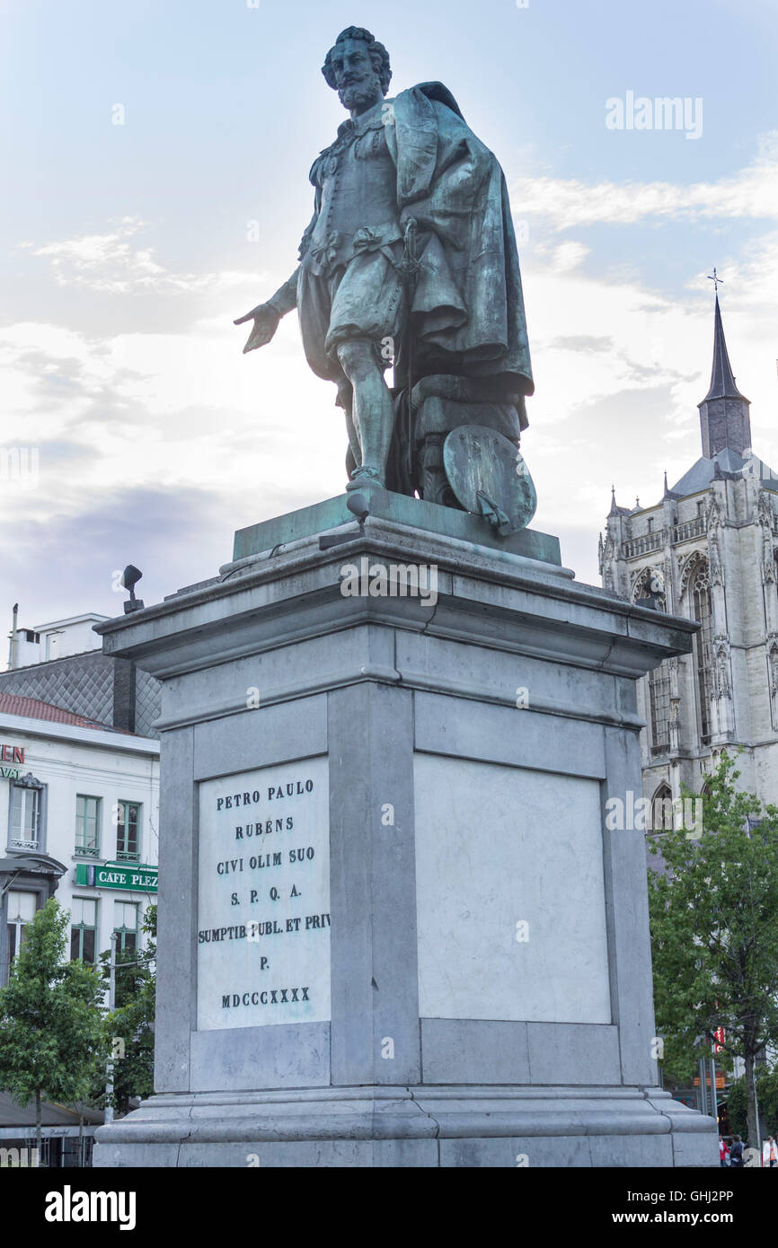 Groenplaats Historical Buildings Antwerp Belgium Stock Photo - Alamy