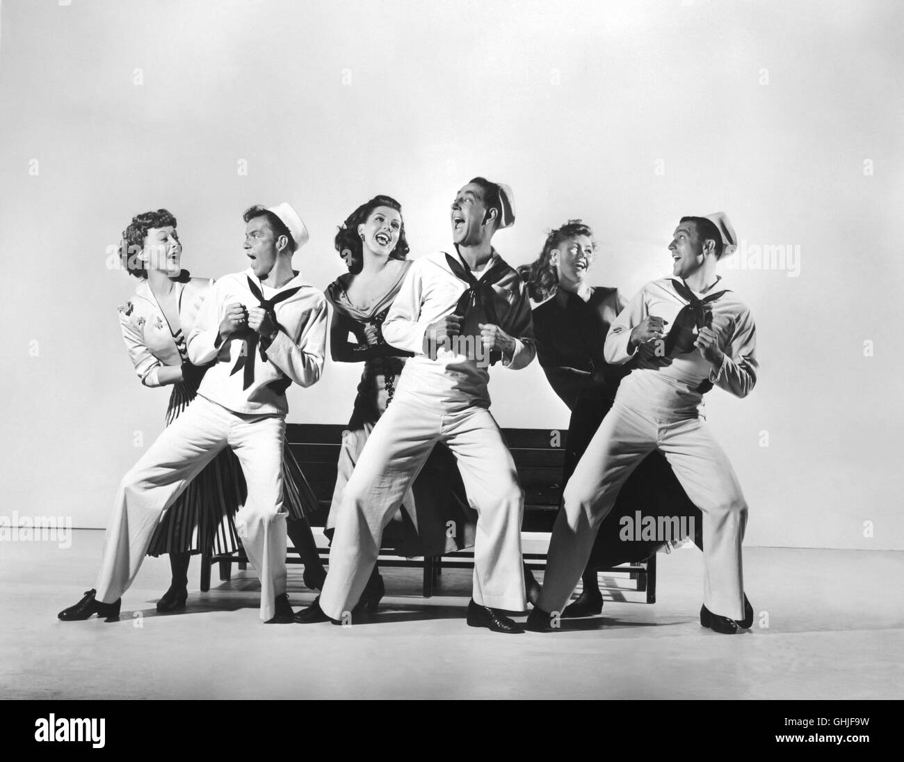 BETTY GARRETT, FRANK SINATRA, ANN MILLER, JULES MUNSHINE, VERA-ELLEN ...