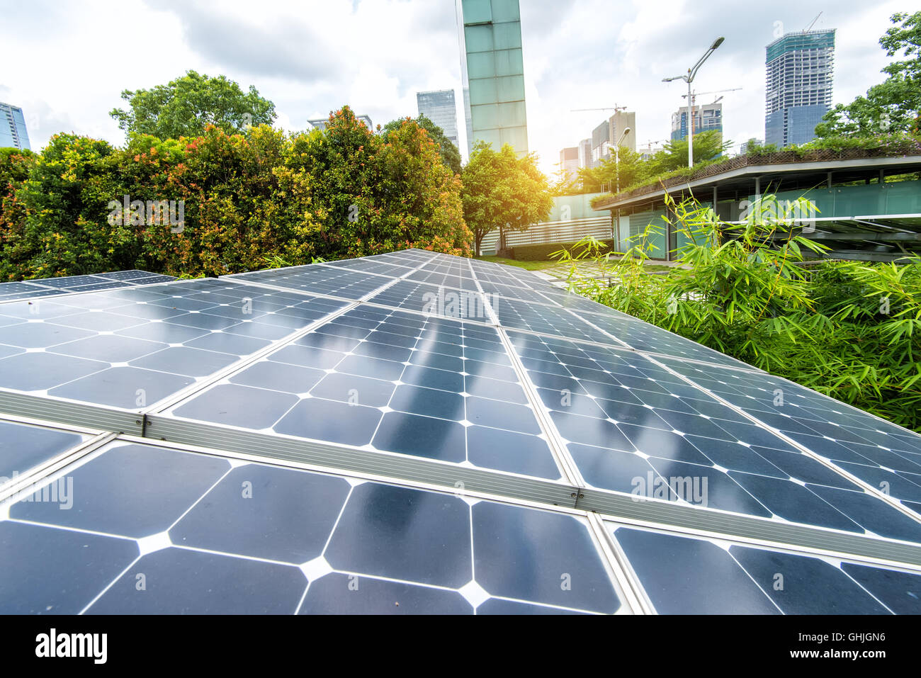 Solar Power Plant Stock Photo - Alamy