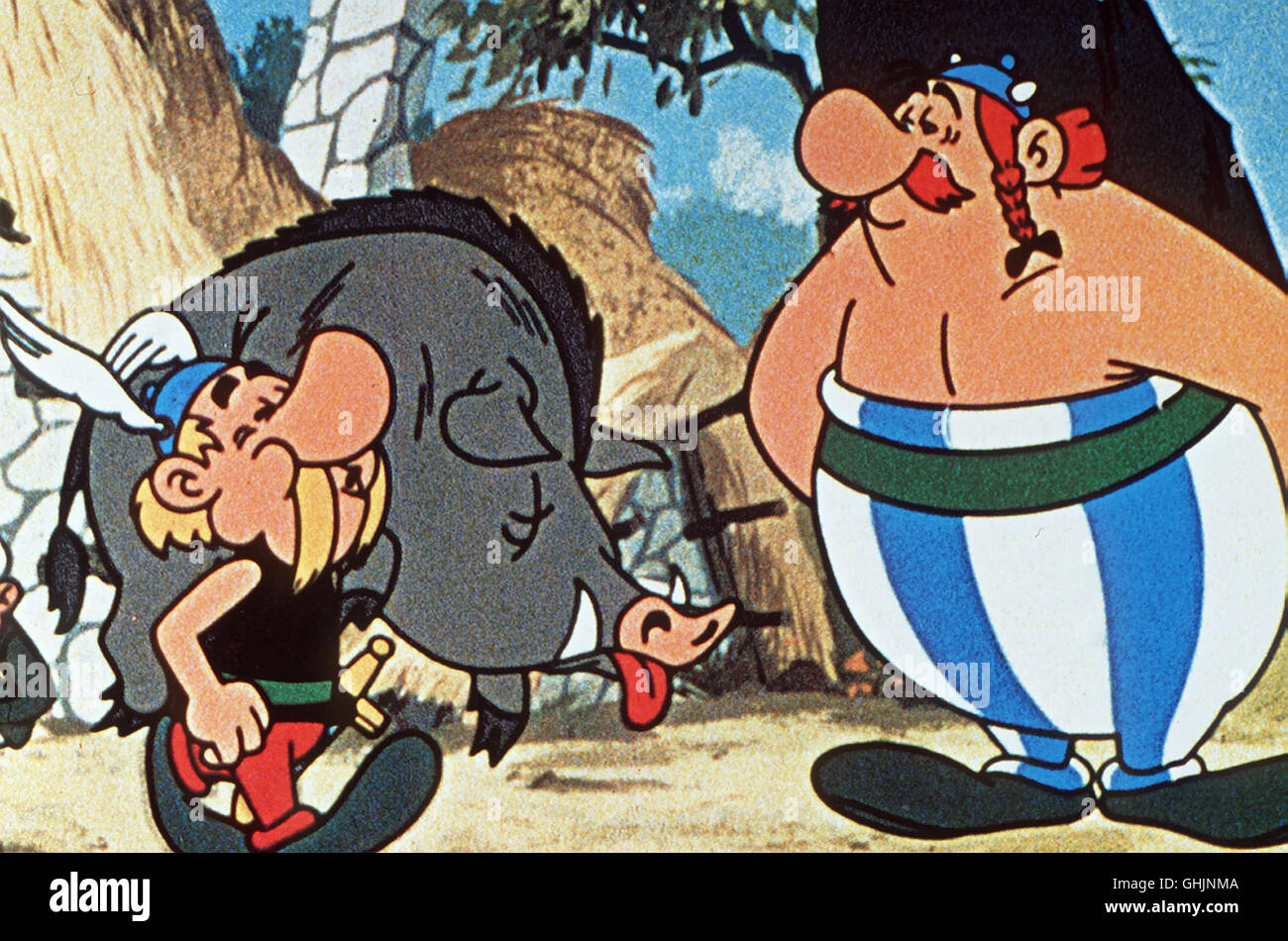 Asterix, durch den Zaubertrank des Druiden Miraculix mit ...