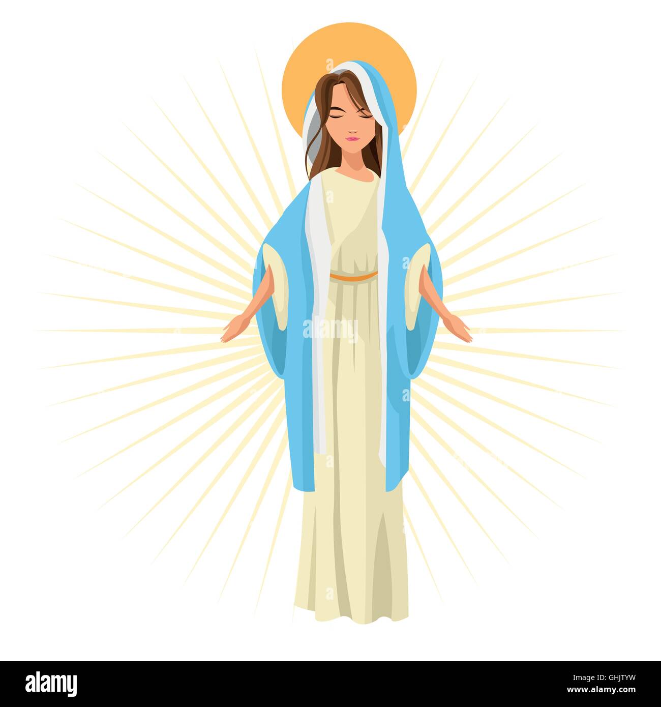 Holy mary religion icon. Vector graphic Stock Vector Image & Art - Alamy