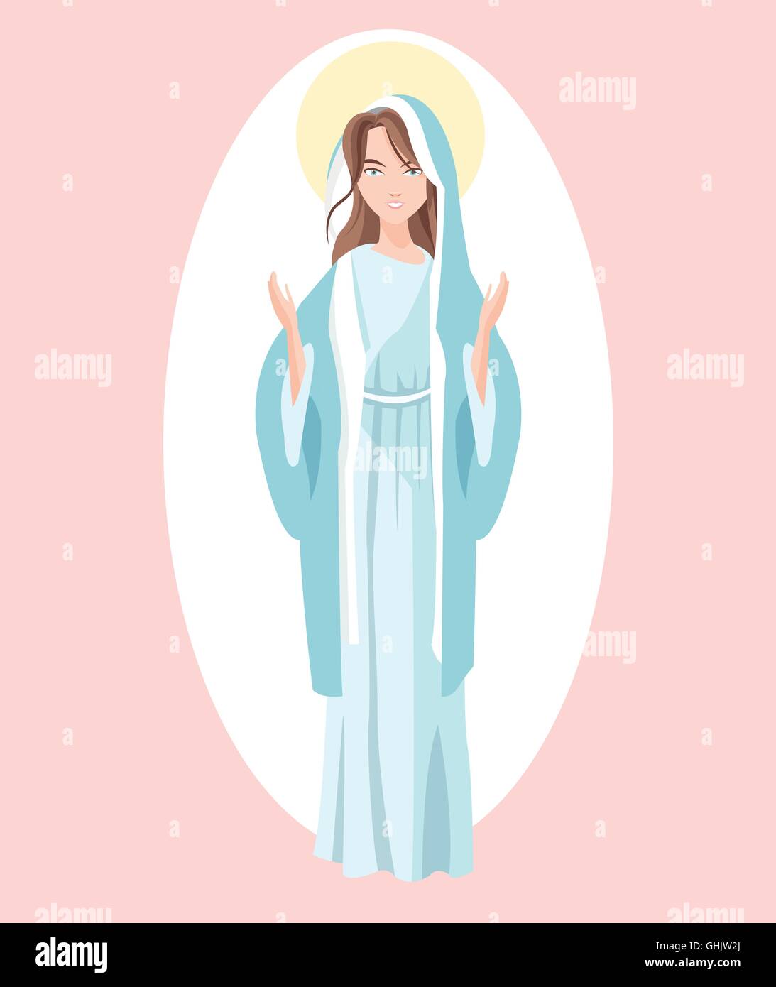 Holy mary religion icon. Vector graphic Stock Vector Image & Art - Alamy