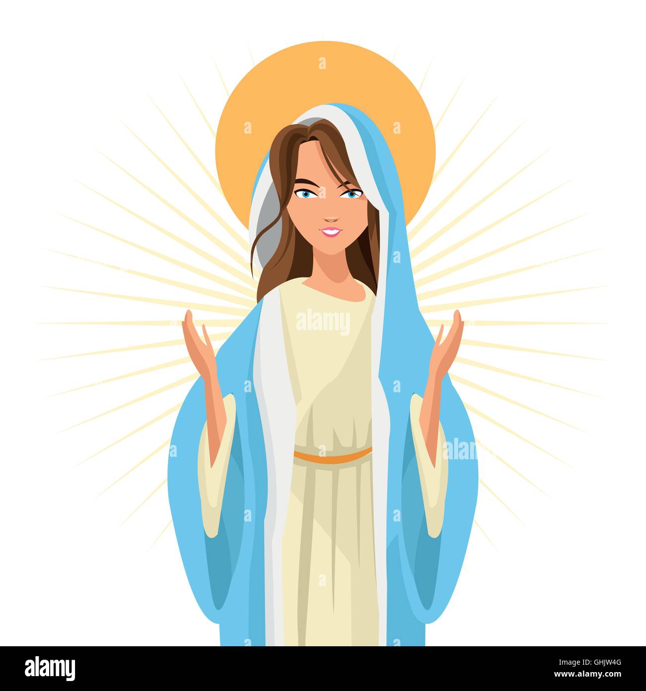 Holy mary religion icon. Vector graphic Stock Vector Image & Art - Alamy