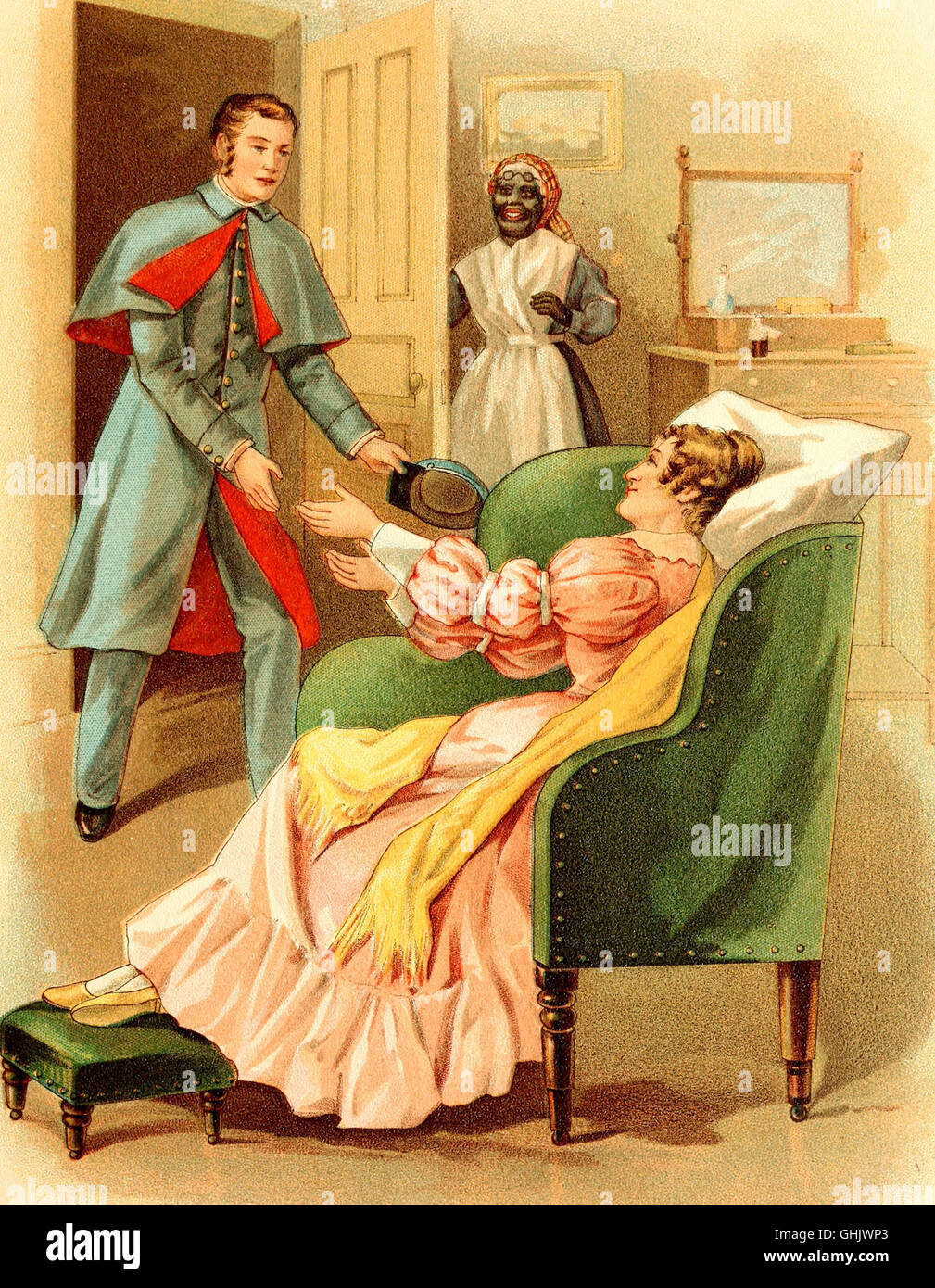 Cover of the 1898 book 'The Blue and the Gray', a Civil War story seen ...