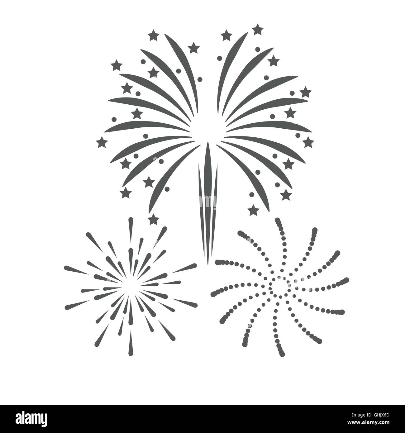 firework celebration explosion icon. Vector graphic Stock Vector Image ...